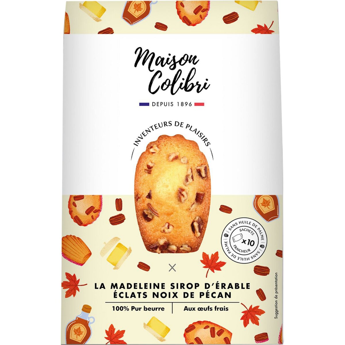 MAISON COLIBRI Madeleine au sirop d'érable et noix de pécan 10 ...