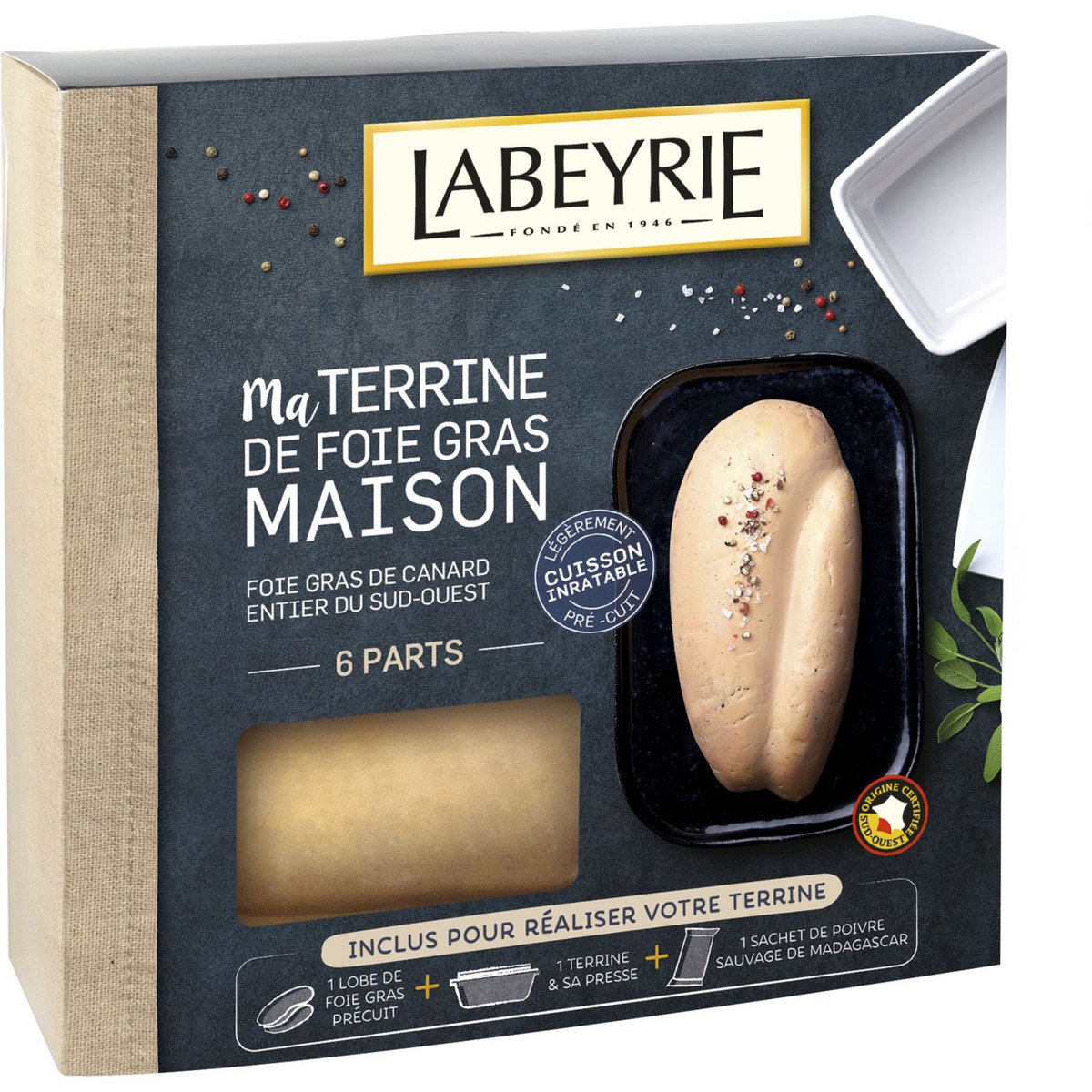 LABEYRIE Terrine de foie gras maison 250g pas cher - Auchan.fr