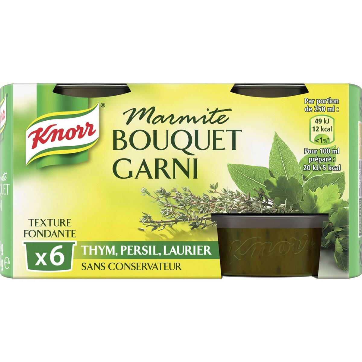 KNORR Knorr Marmite bouquet garni texture fondante thym persil laurier ...