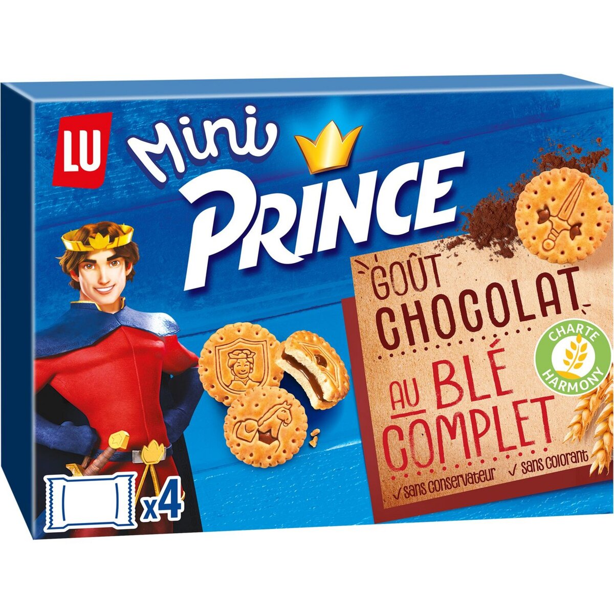 PRINCE Mini biscuits goût chocolat au blé complet 147g pas cher - Auchan.fr