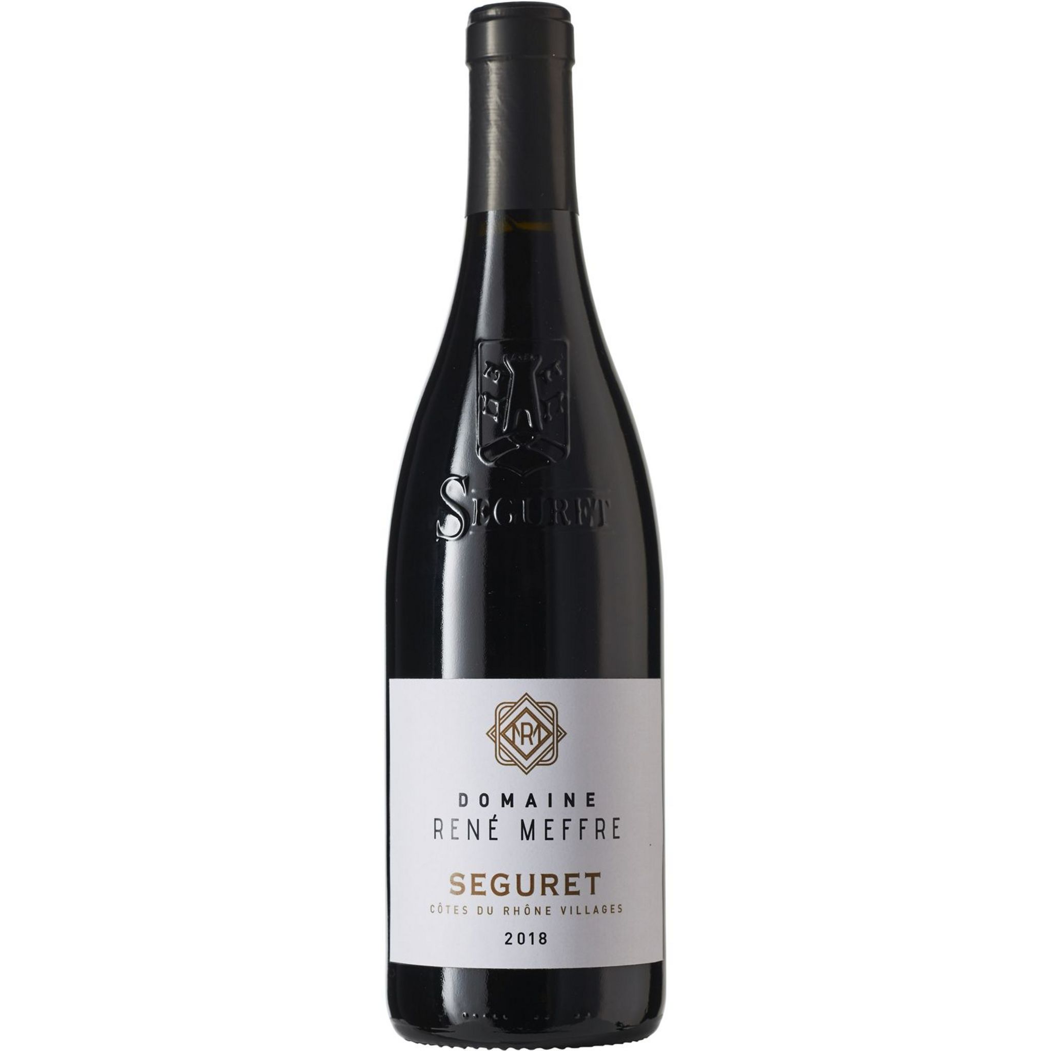Côte du Rhône villages Seguret domaine René Meffre vin rouge 2018 -75cl ...