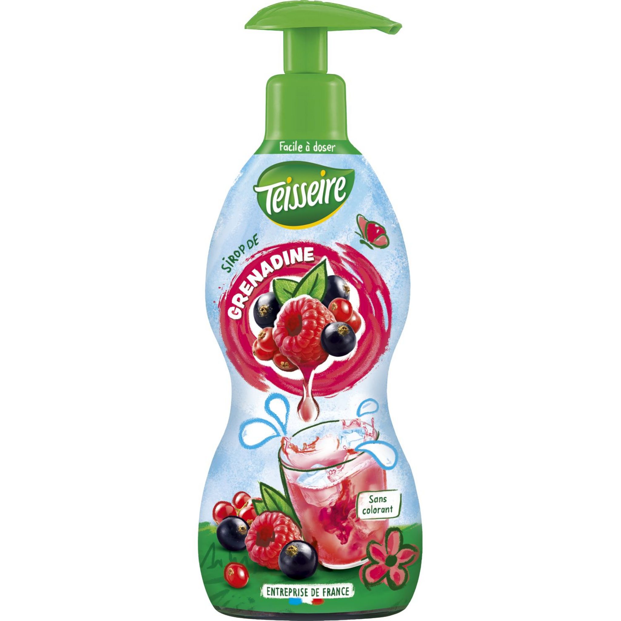TEISSEIRE Sirop de grenadine avec doseur 70cl pas cher - Auchan.fr