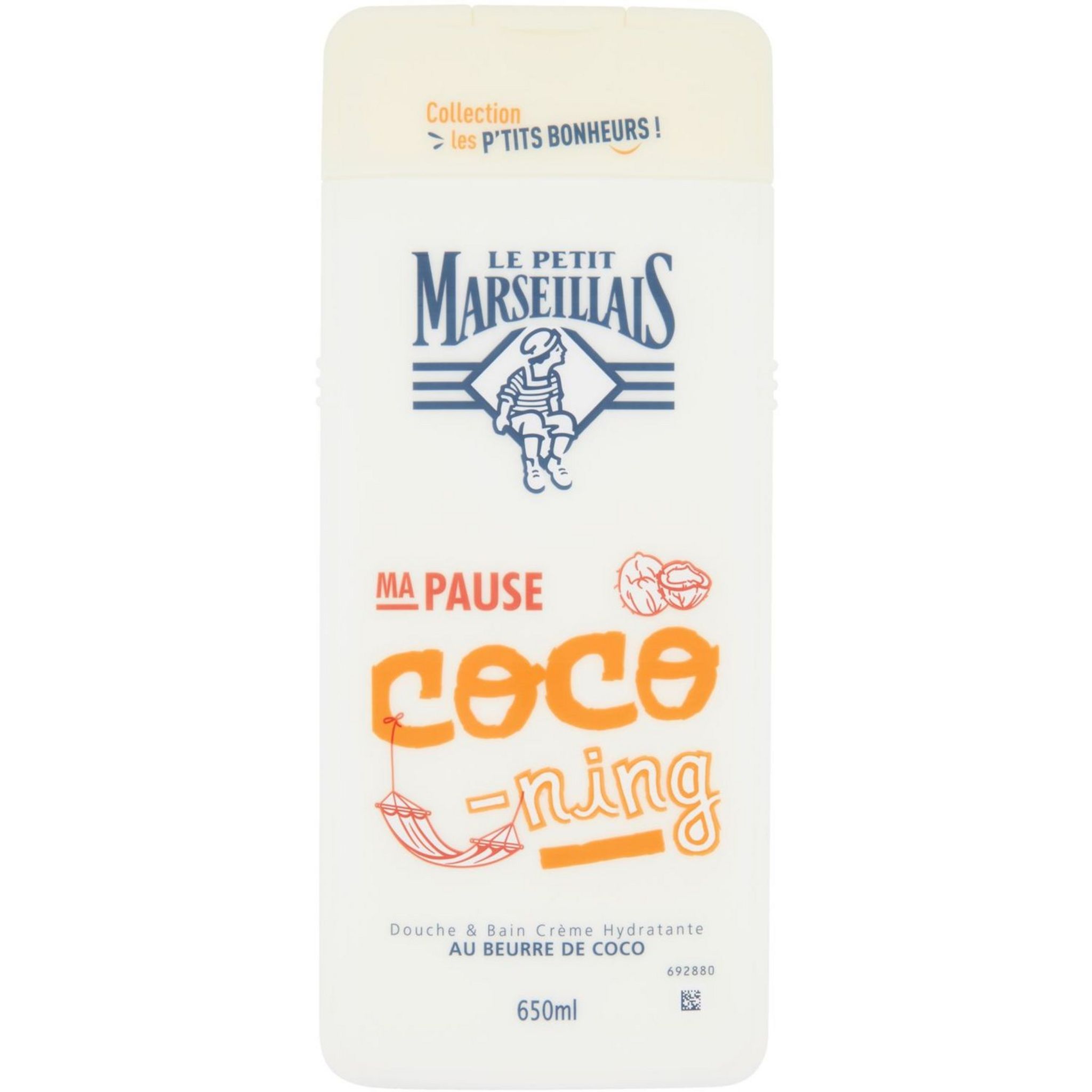 LE PETIT MARSEILLAIS Gel douche et bain à la coco 650 ml pas cher ...