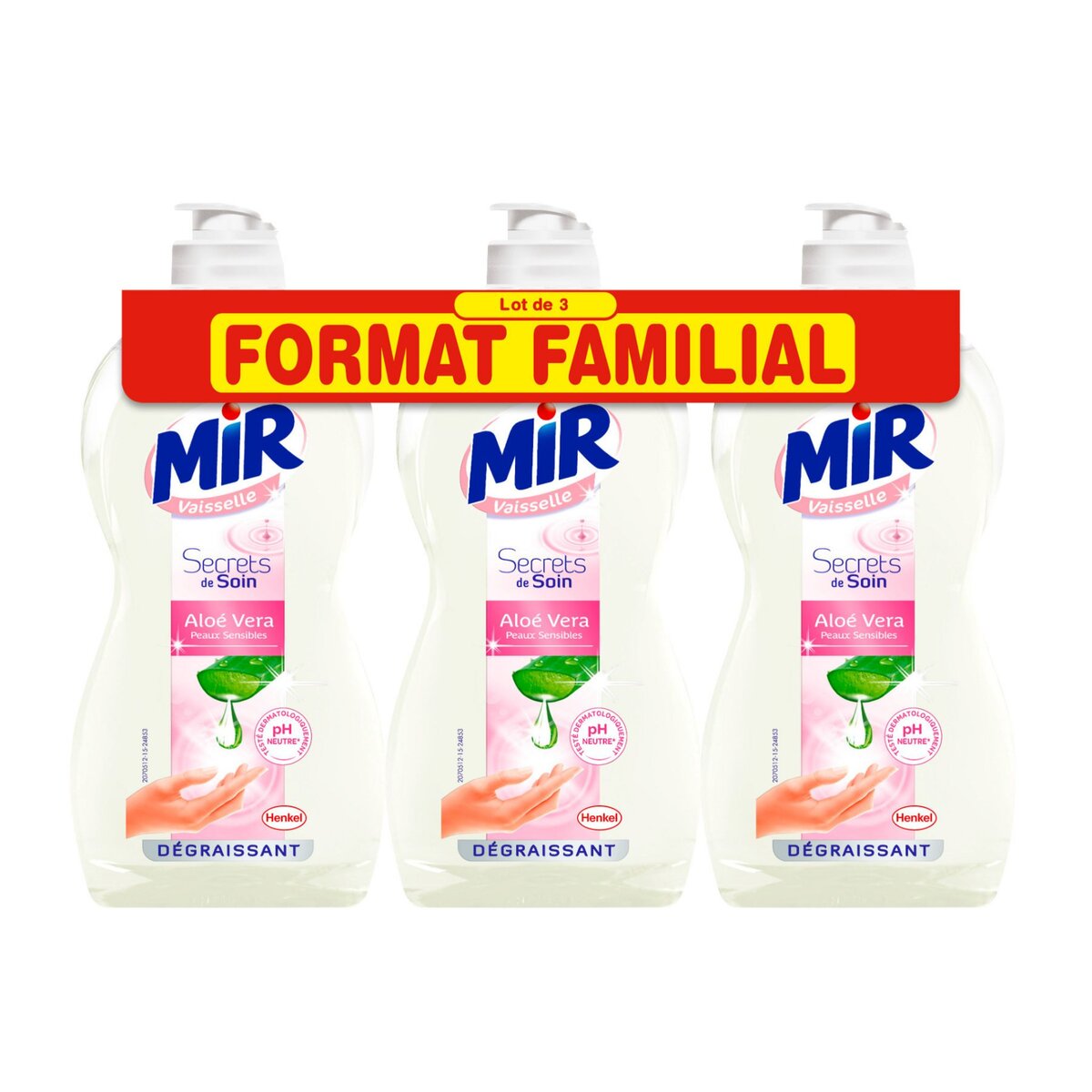 MIR Mir Liquide vaisselle dégraissant aloe vera pour peaux sensibles ...