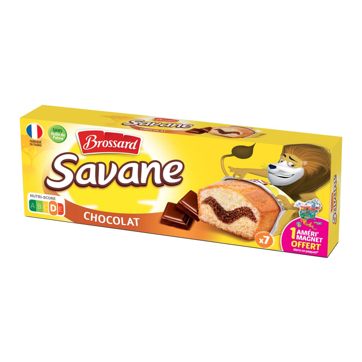 BROSSARD Savane Chocolat gâteaux marbrés, sachets individuels 7 gâteaux ...