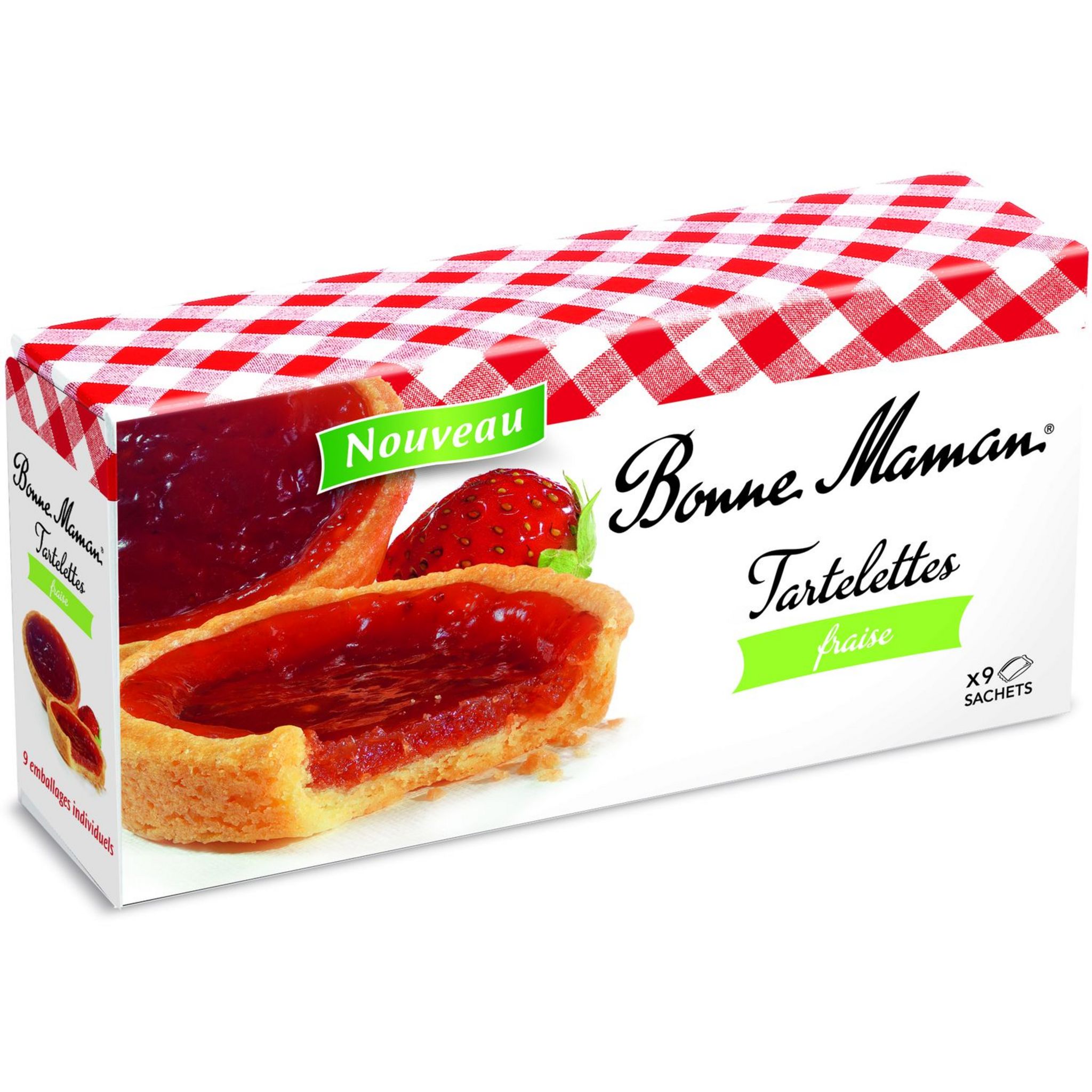 BONNE MAMAN Tartelettes à la fraise 9 sachets 135g pas cher - Auchan.fr