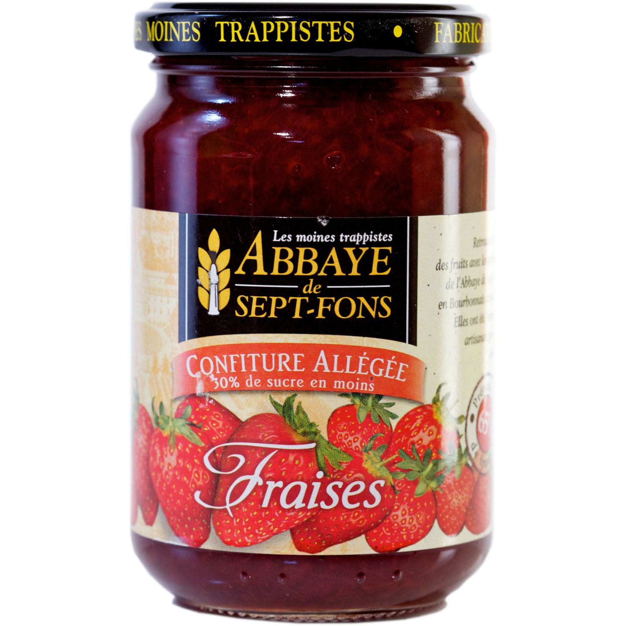 ABBAYE DE SEPT-FONS Confiture allégée à la fraise 350g pas cher - Auchan.fr