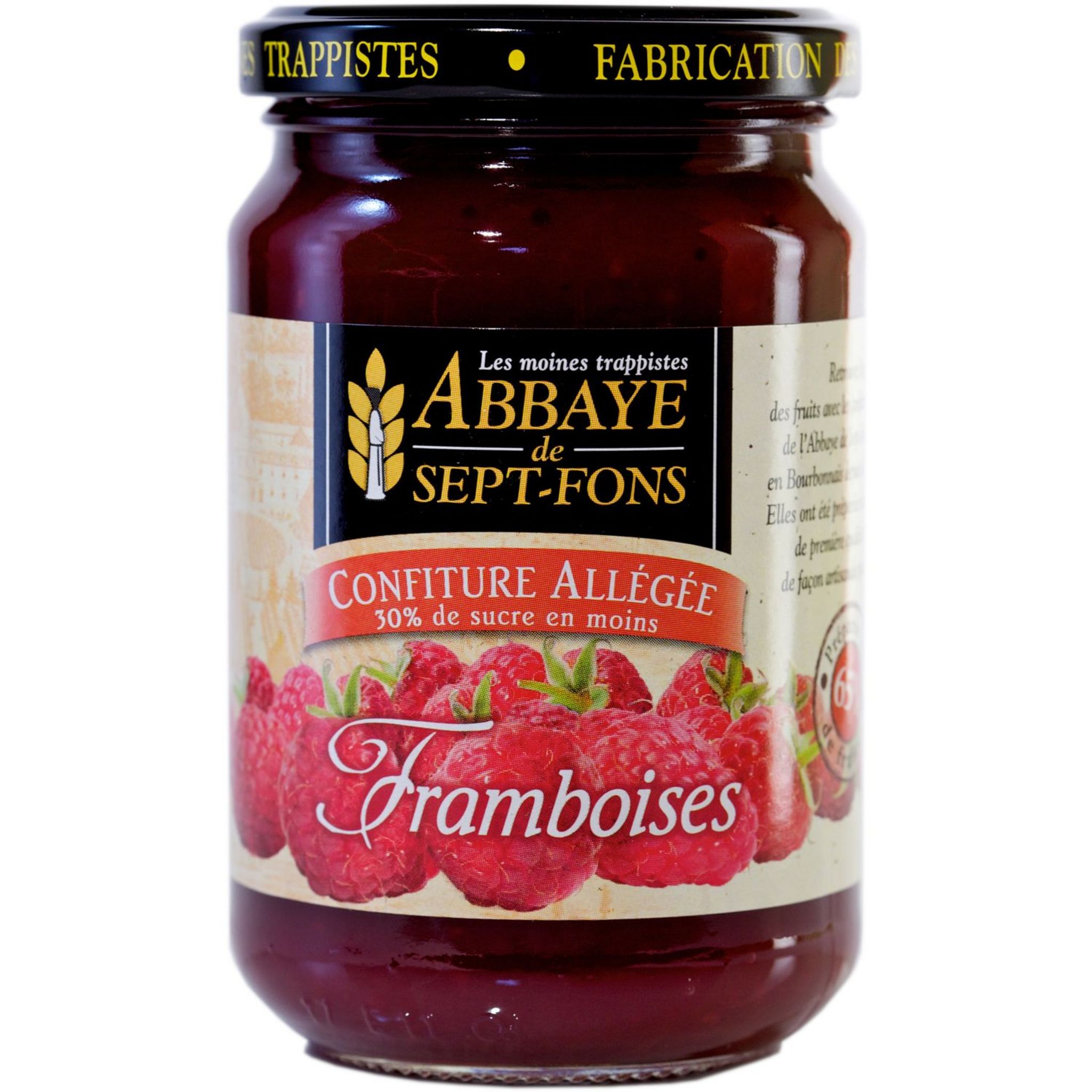 ABBAYE DE SEPT-FONS Confiture allégée à la framboise 350g pas cher ...