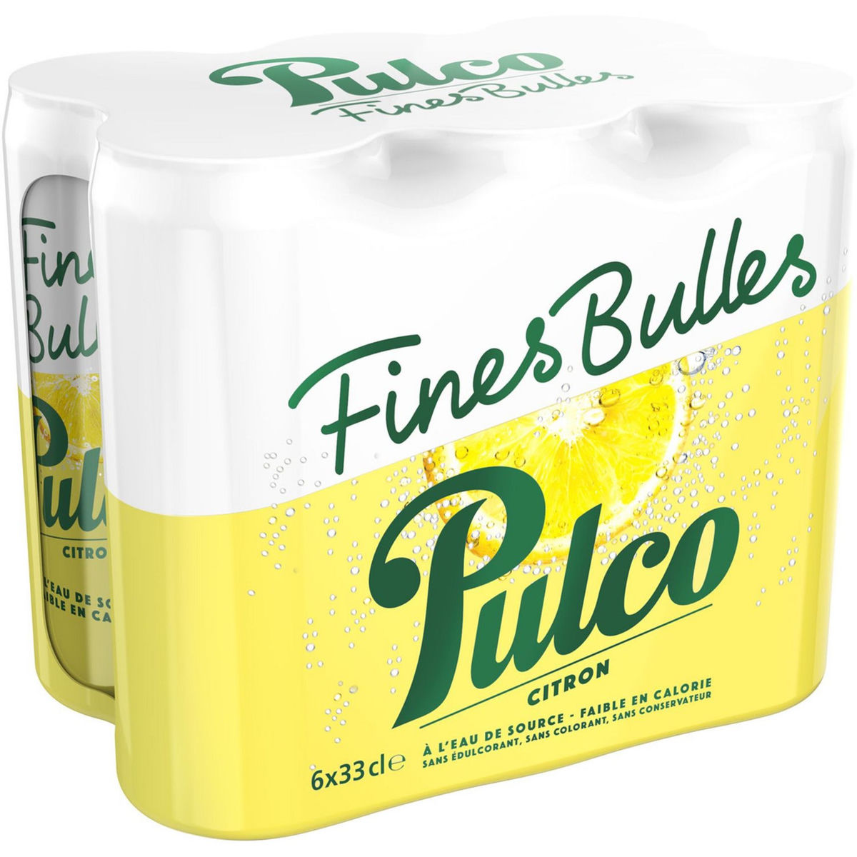PULCO Eau gazeuse fines bulles aromatisée au citron boîtes 6x33cl pas ...