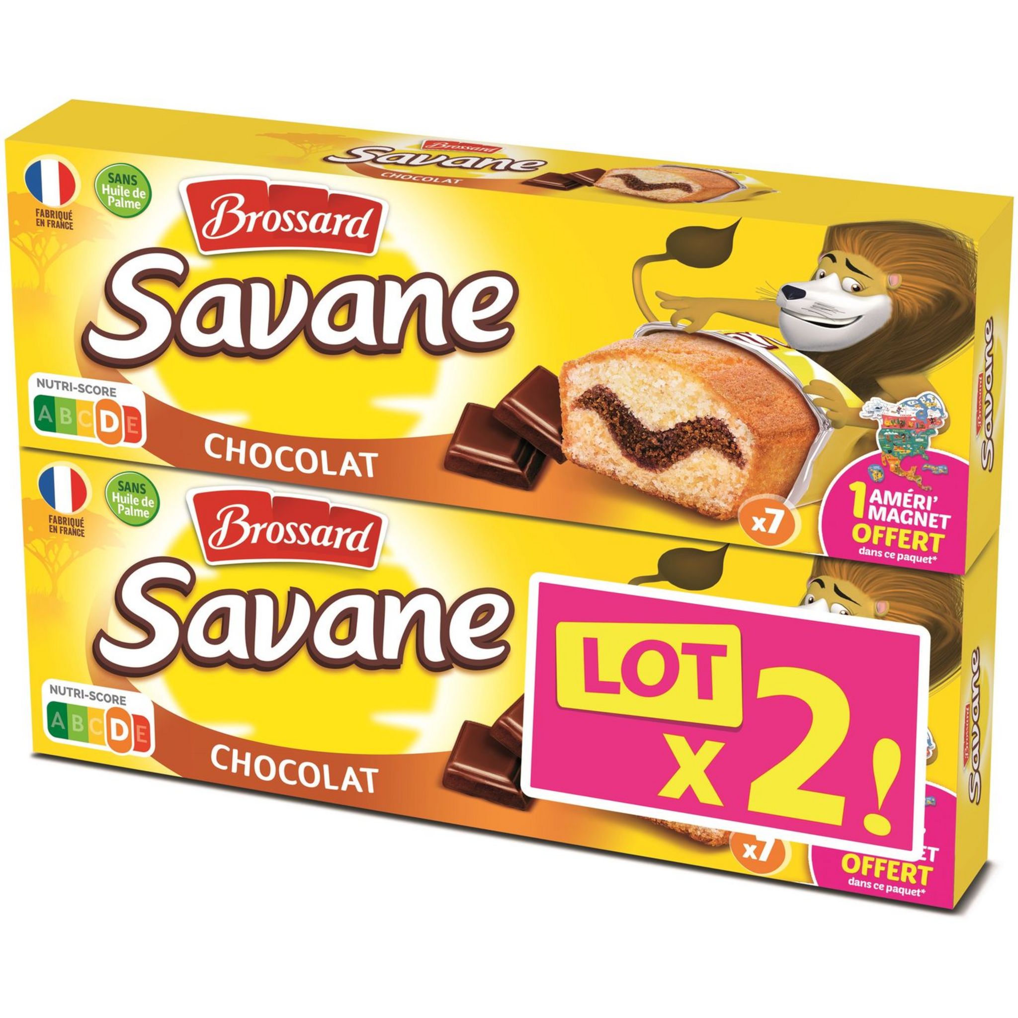 SAVANE Gâteaux marbrés chocolat sachets fraîcheur 2x7 gâteaux 2x189g ...