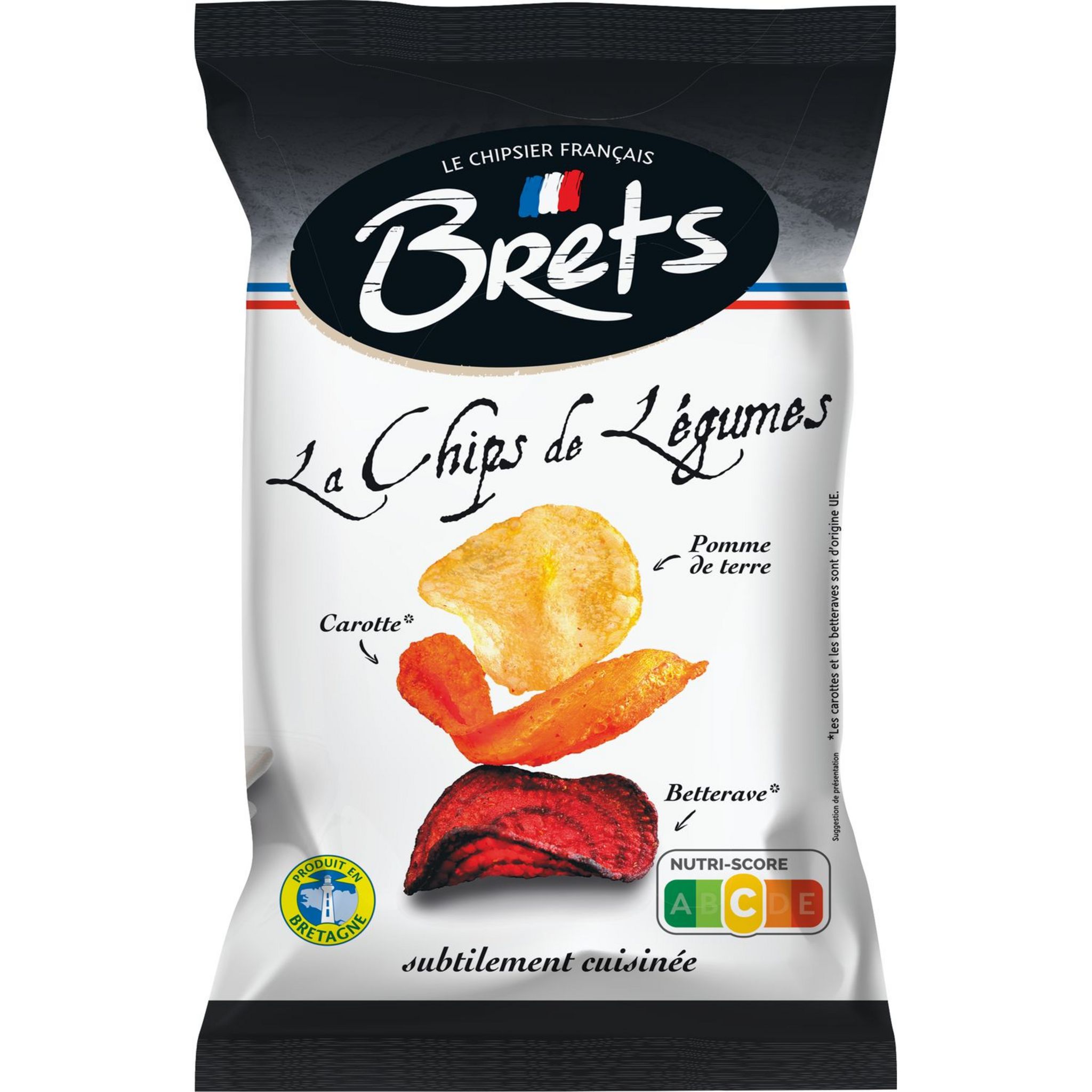 BRET'S Bret's chips pomme de terre carottes betteraves 100g pas cher ...