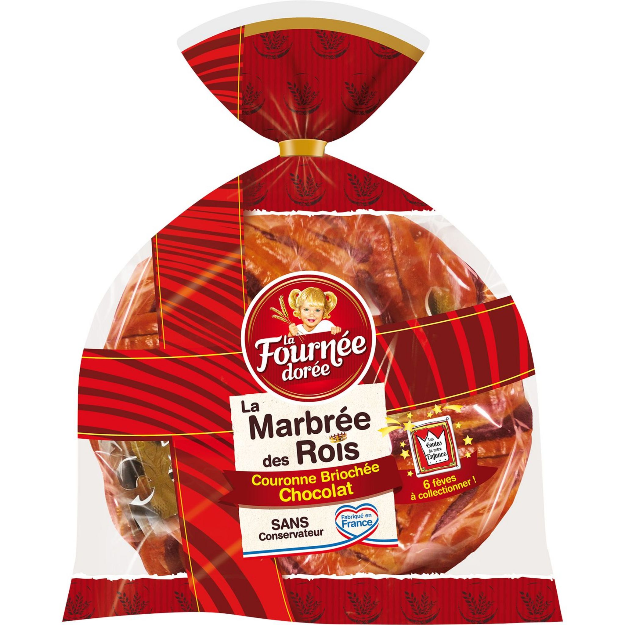 FOURNEE DOREE La Fournée Dorée marbrée des rois chocolat 400g pas cher ...