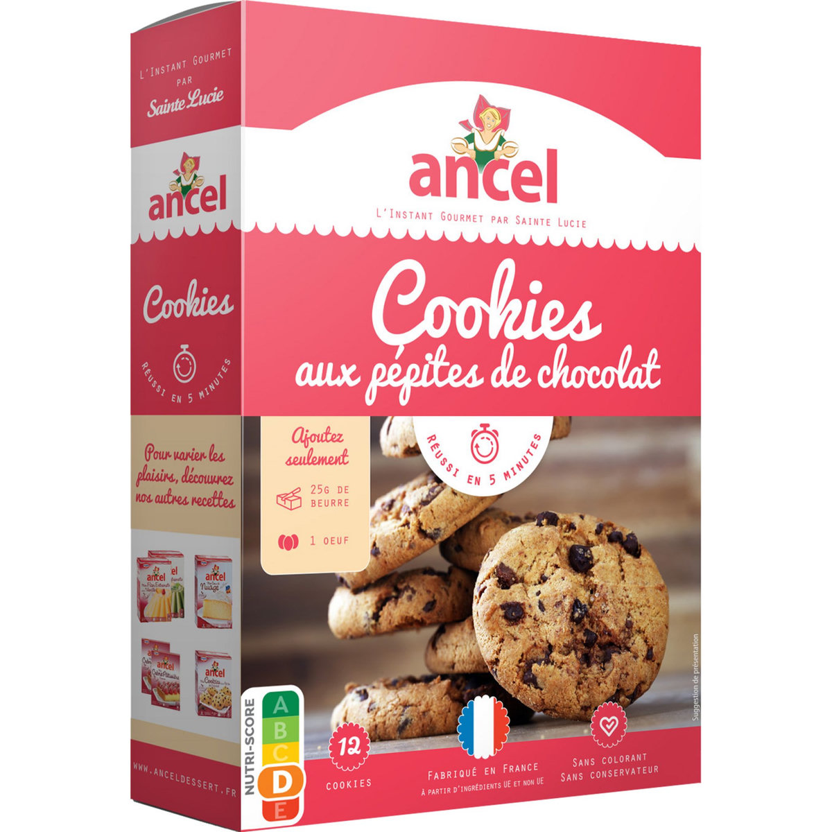 ANCEL Ancel préparation pour cookies aux pépites de chocolat 300g pas ...