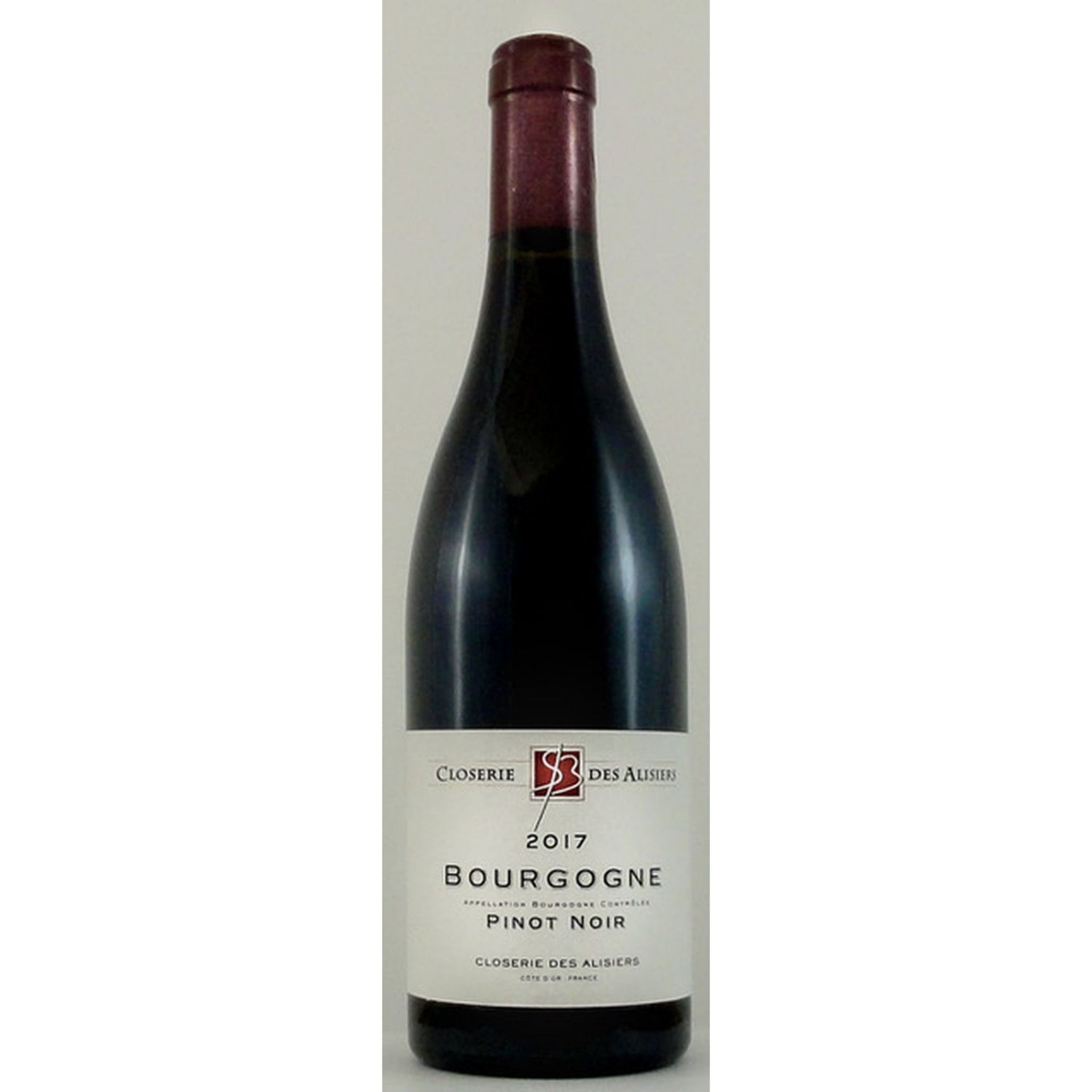 Vin rouge AOP Bourgogne Pinot noir Closerie des Alisiers 2018 75 cl pas ...