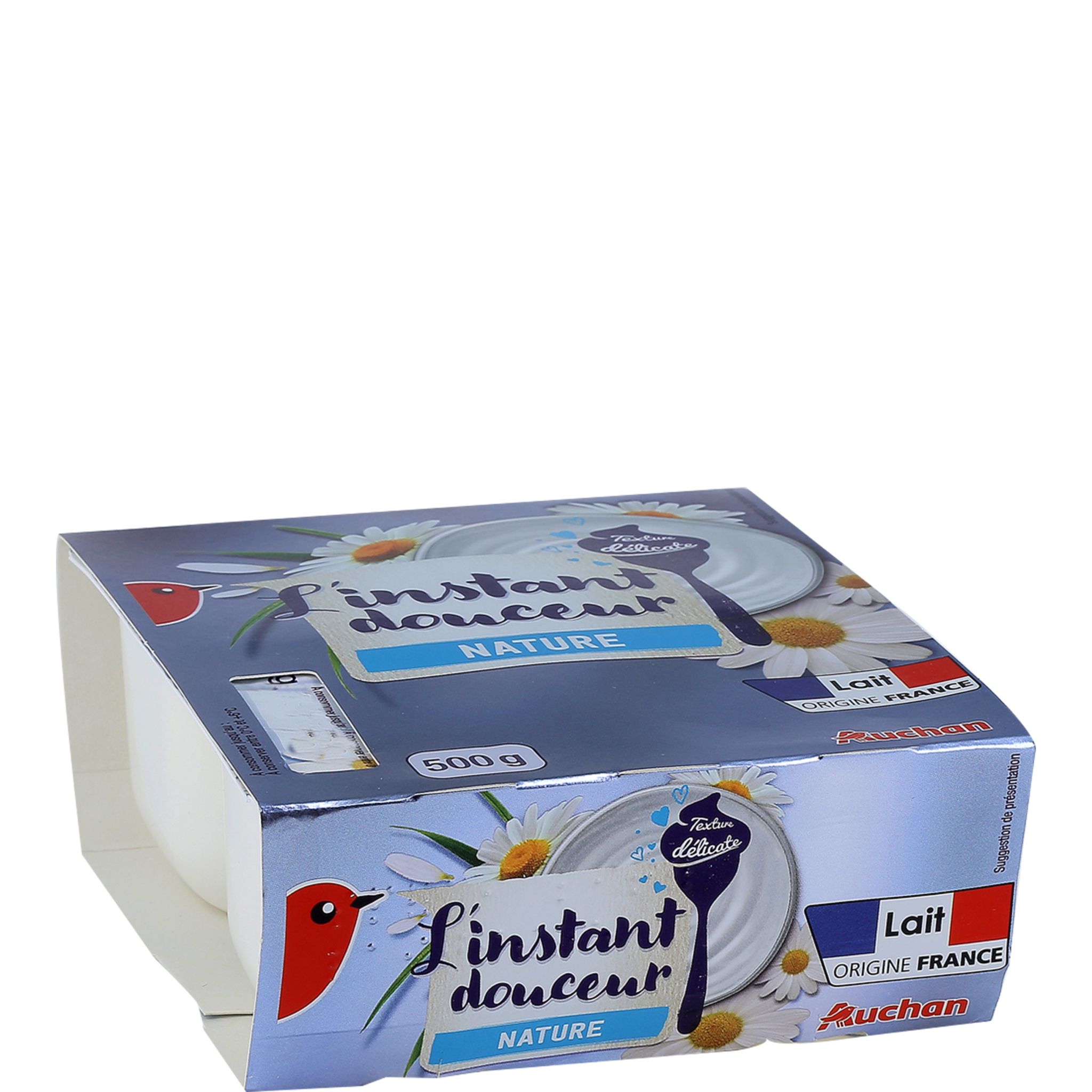 AUCHAN Auchan instant douceur nature 4x125g pas cher - Auchan.fr