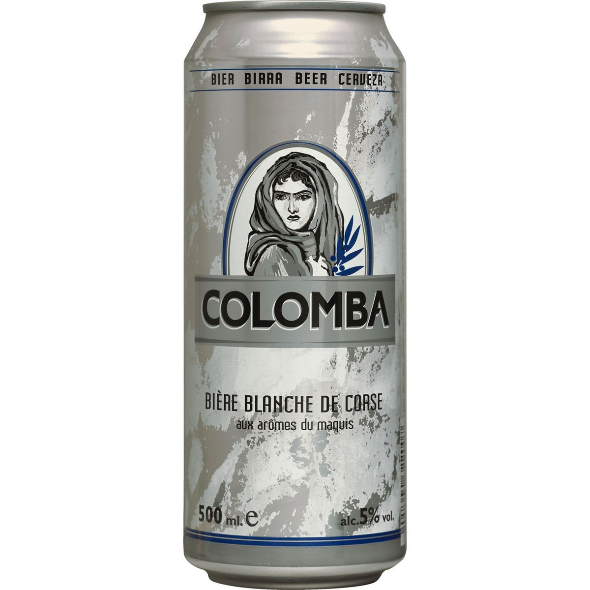 COLOMBA Bière blanche de Corse 5% boîte 50cl pas cher - Auchan.fr