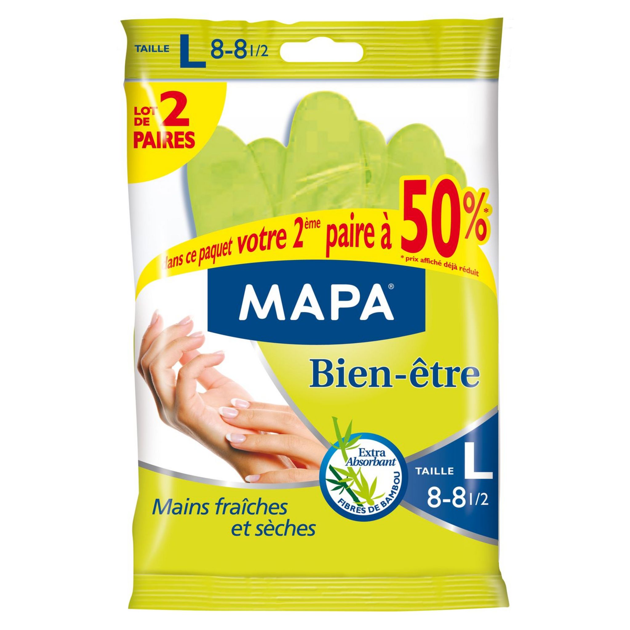 MAPA Gants bien-être taille L 2 paires pas cher - Auchan.fr