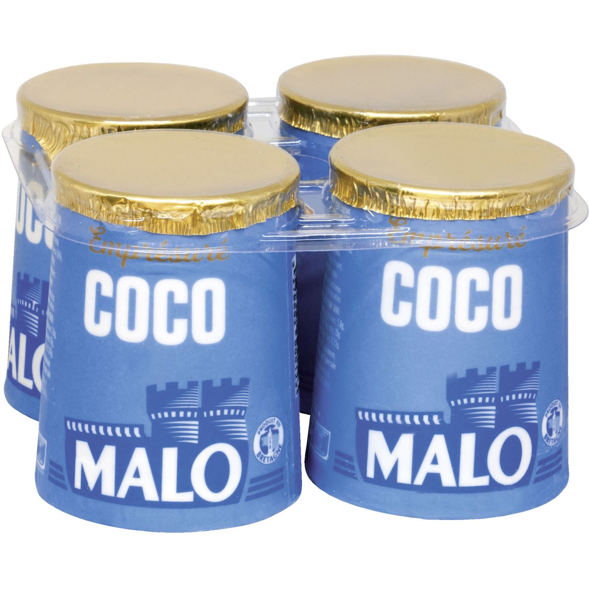 MALO Yaourt saveur coco 4x125g pas cher - Auchan.fr