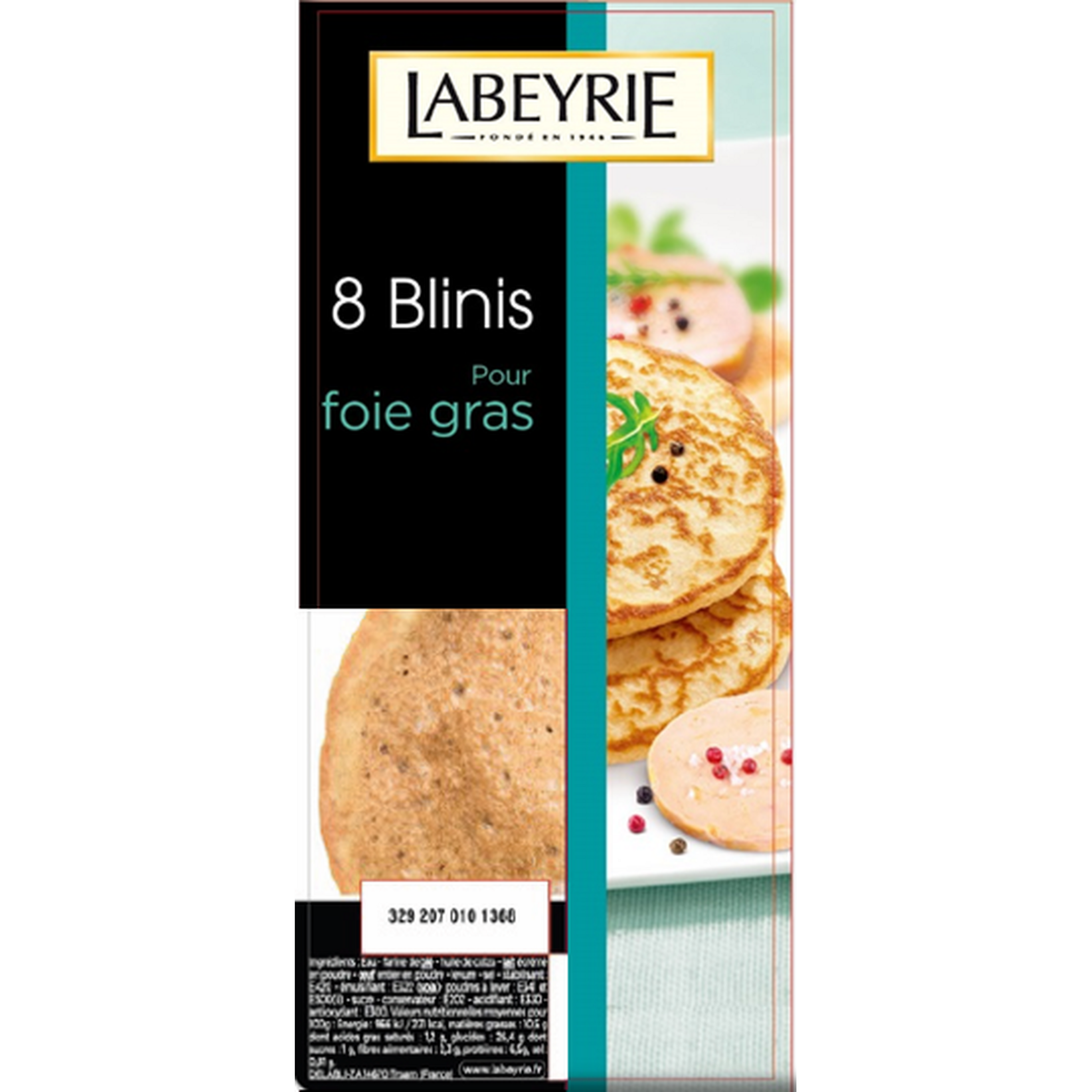 LABEYRIE Blinis spécial foie gras 8 pièces 200g pas cher - Auchan.fr