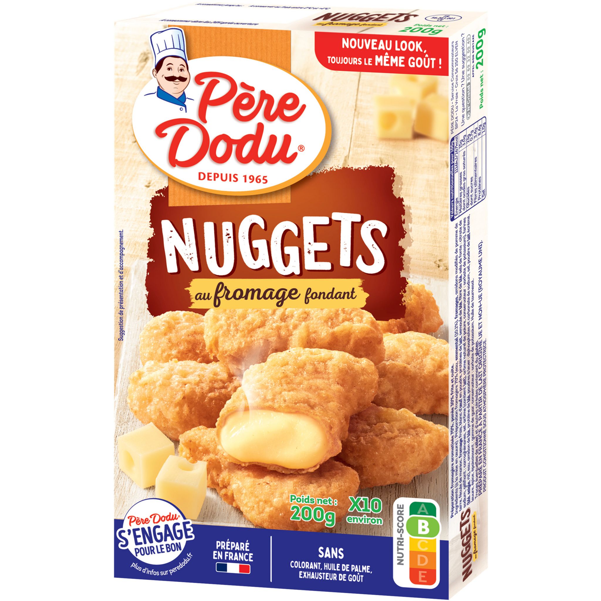 PERE DODU Nuggets de Fromage 10 pièces 200g pas cher - Auchan.fr