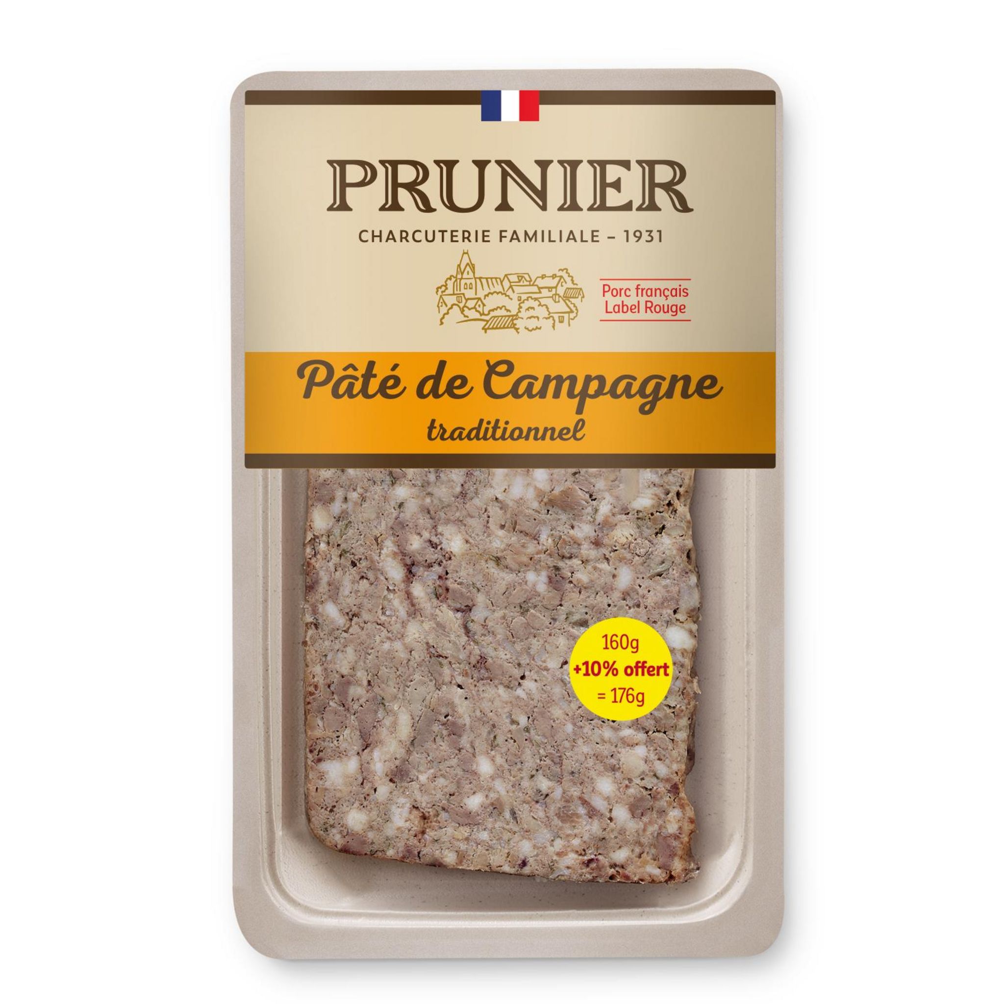 MAISON PRUNIER Terrine de campagne recette traditionnelle 160g+10% ...