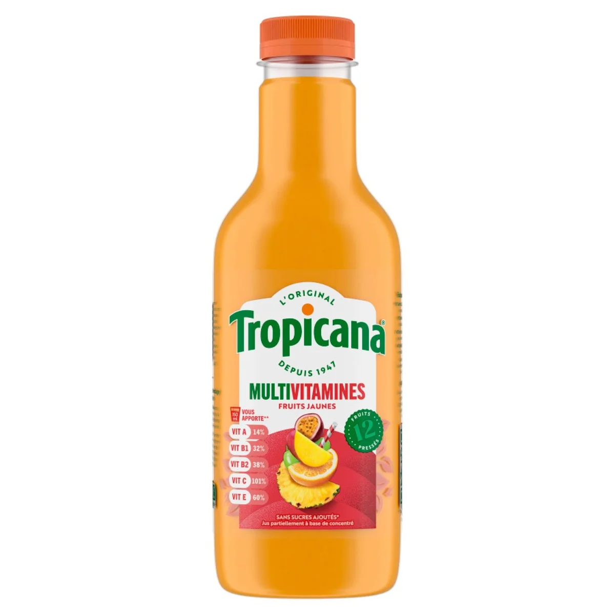 TROPICANA Jus multivitaminé 90cl pas cher - Auchan.fr
