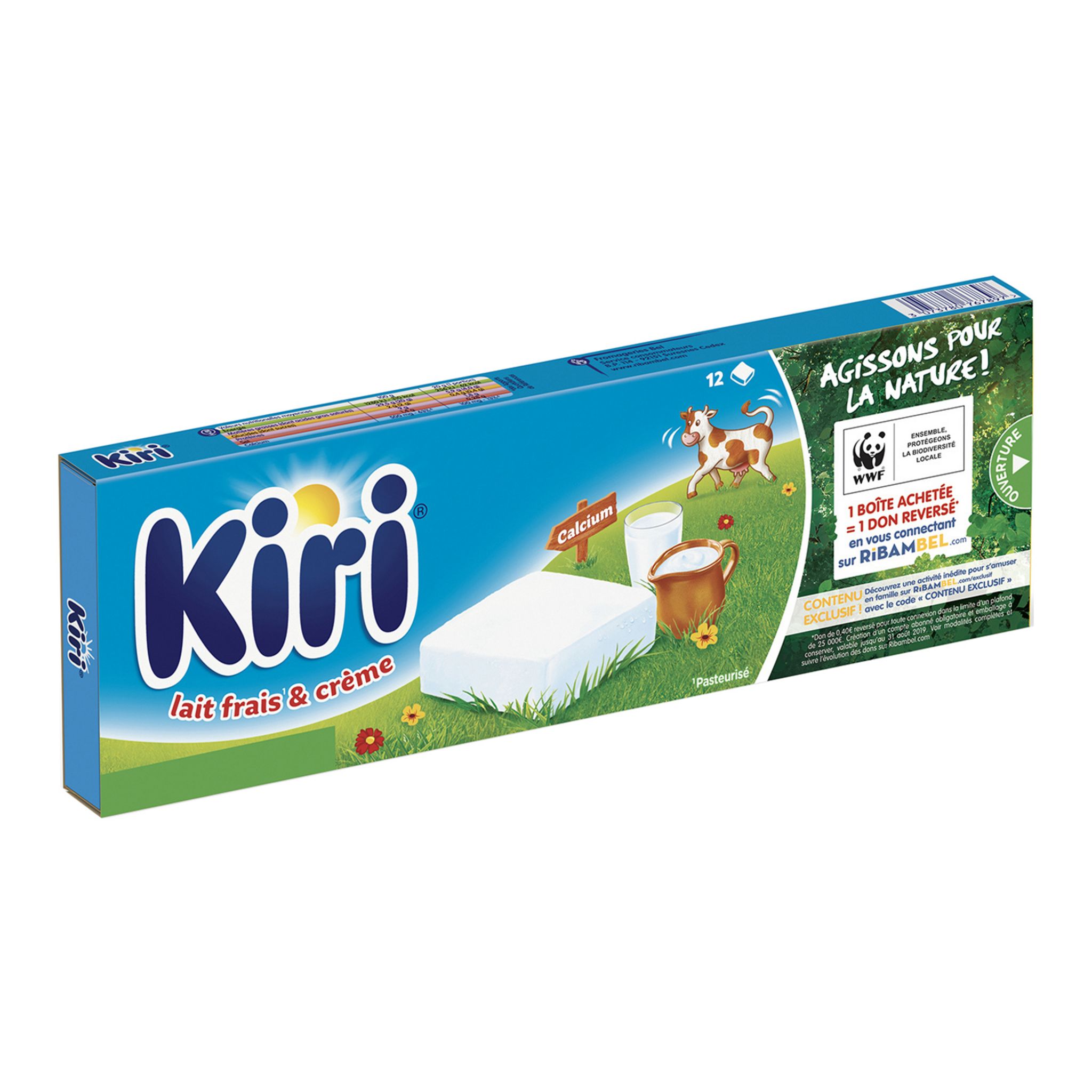 KIRI Fromage fondu 12 portions 240g pas cher - Auchan.fr