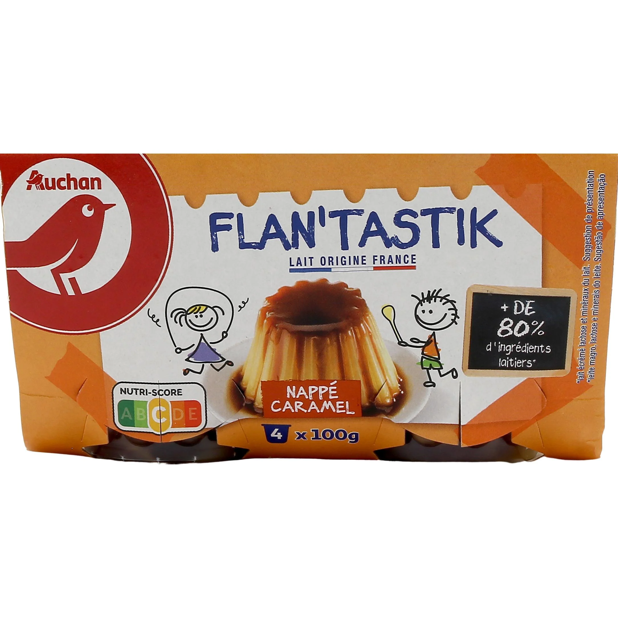 DANY Flan chocolat 4x100g pas cher - Auchan.fr