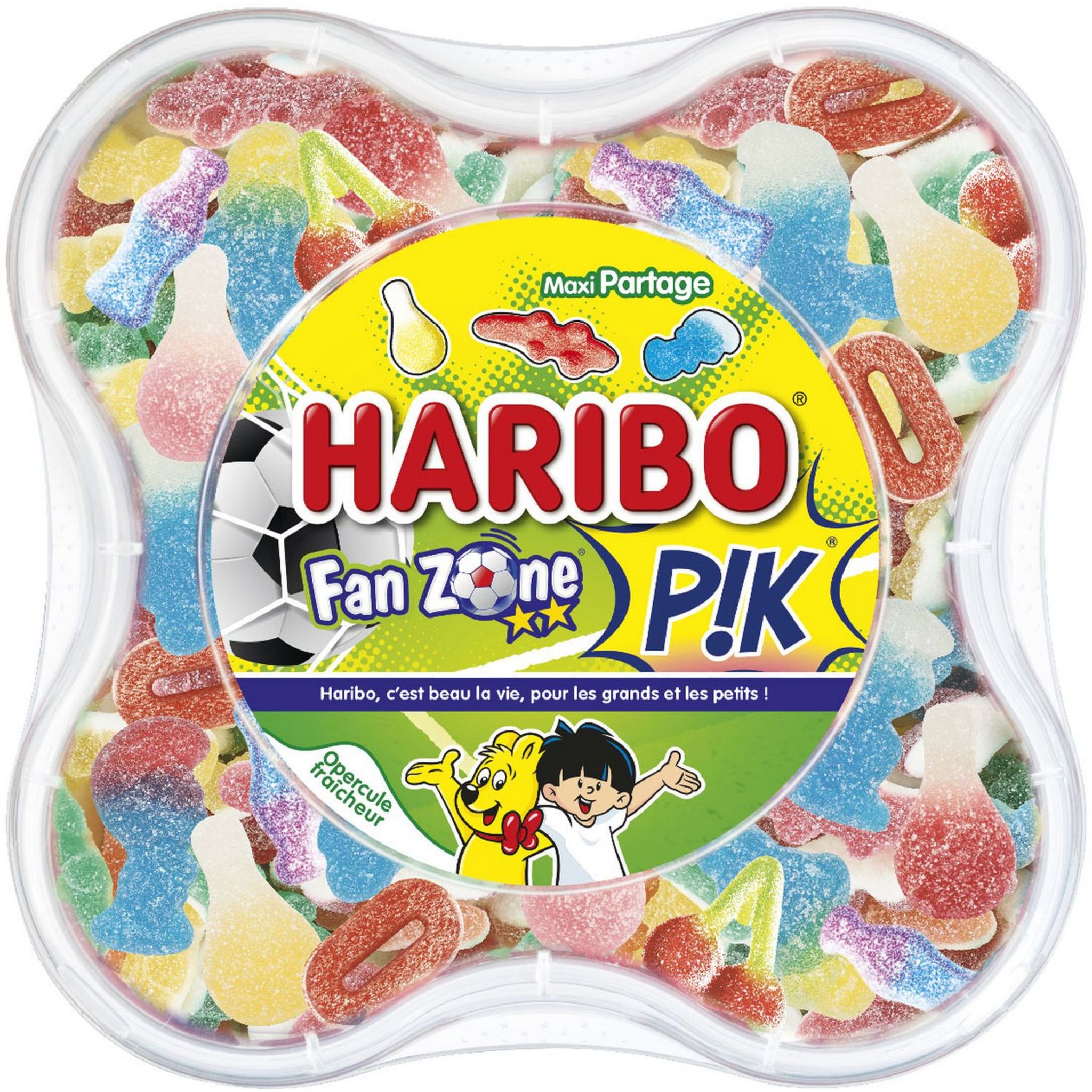 HARIBO Fan Zone Pik confiserie gélifiée acidulée 650g pas cher - Auchan.fr