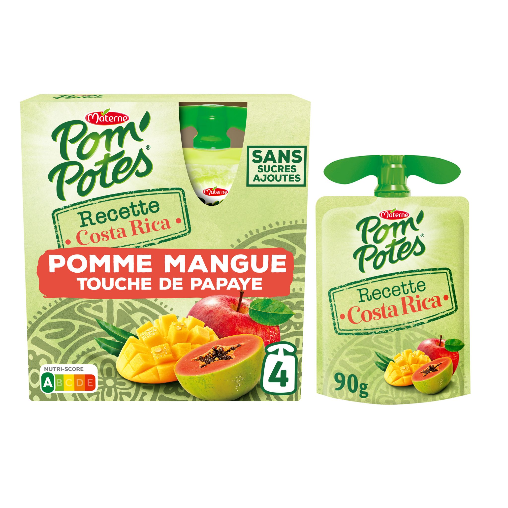 POM'POTES Dessert gourdes pomme mangue recette Costa Rica sans ...