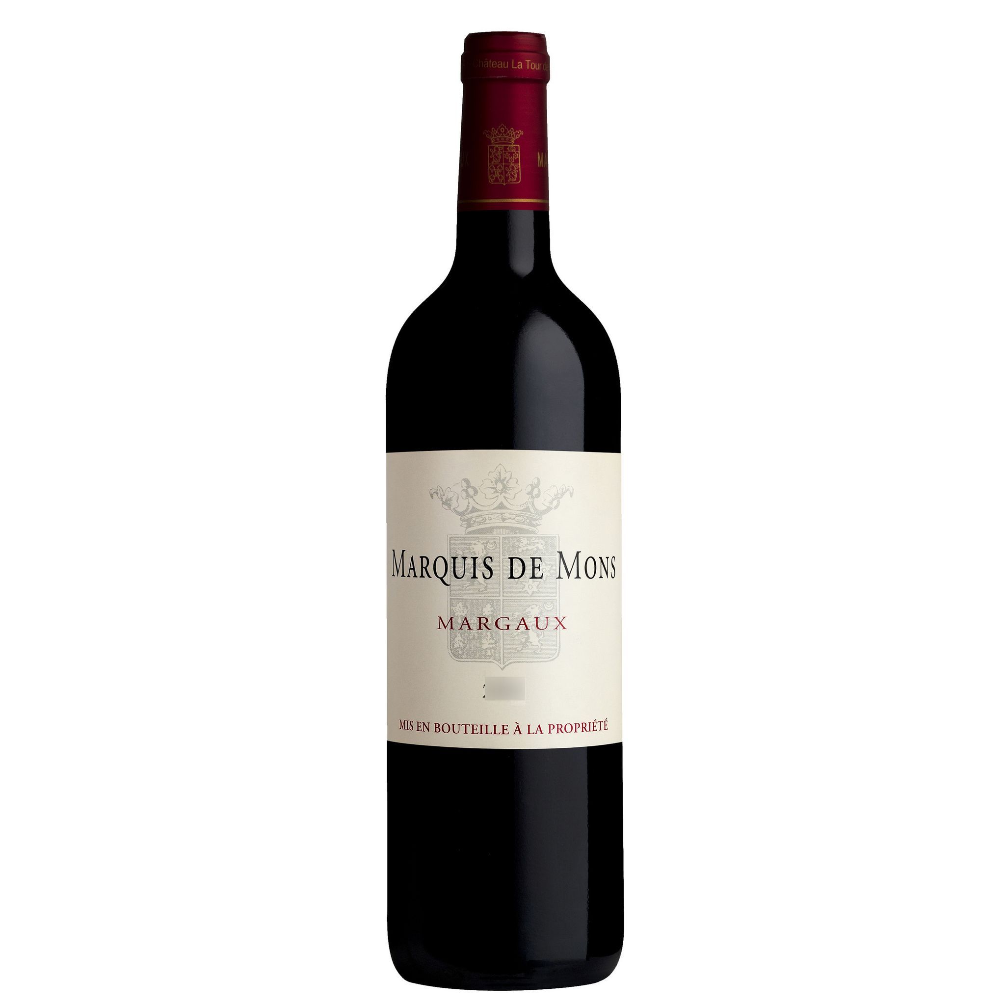 Vin rouge AOP Margaux Second Vin Marquis de Mons 2016 75cl pas cher ...