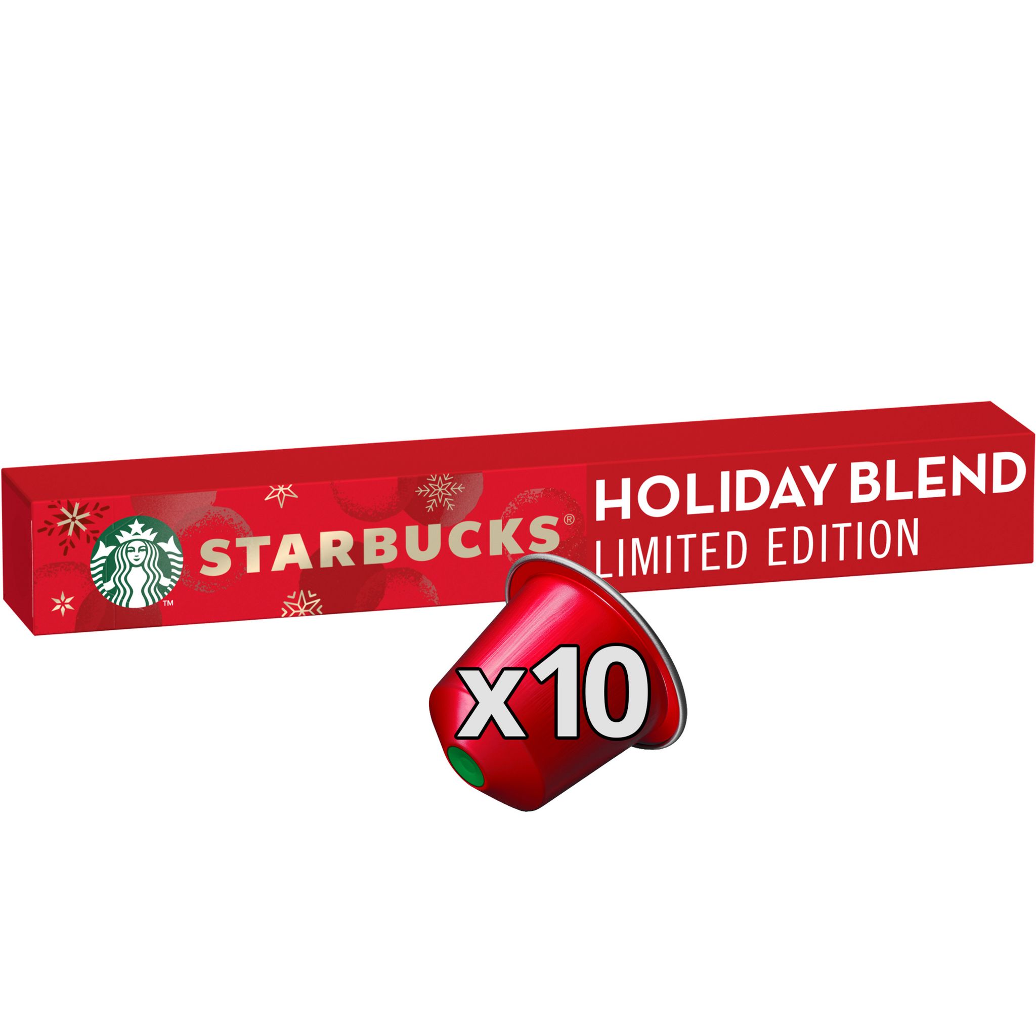 STARBUCKS Capsules de café holiday blend compatibles Nespresso 10 ...