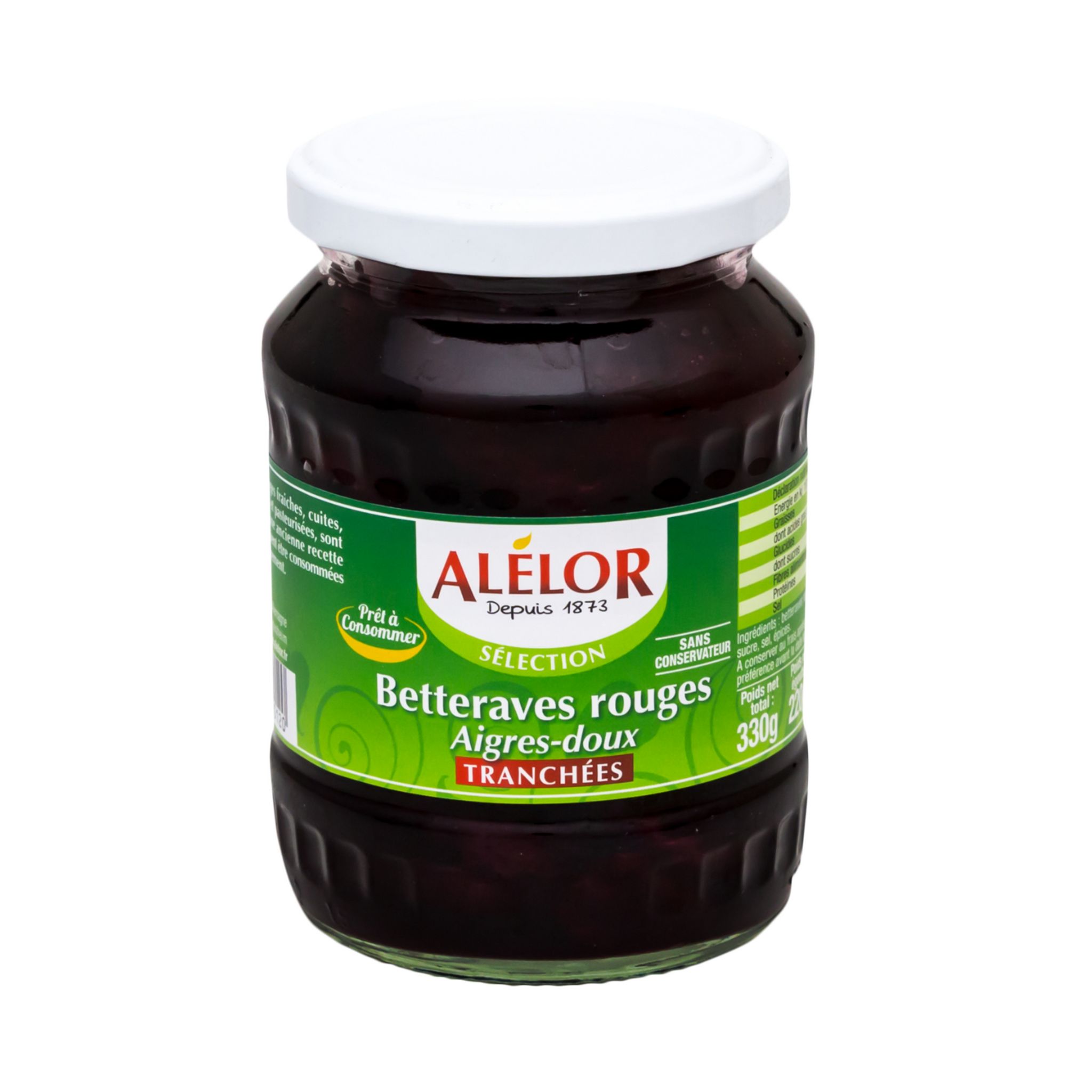 ALELOR Betteraves rouges aigres-doux tranchées 330g pas cher - Auchan.fr