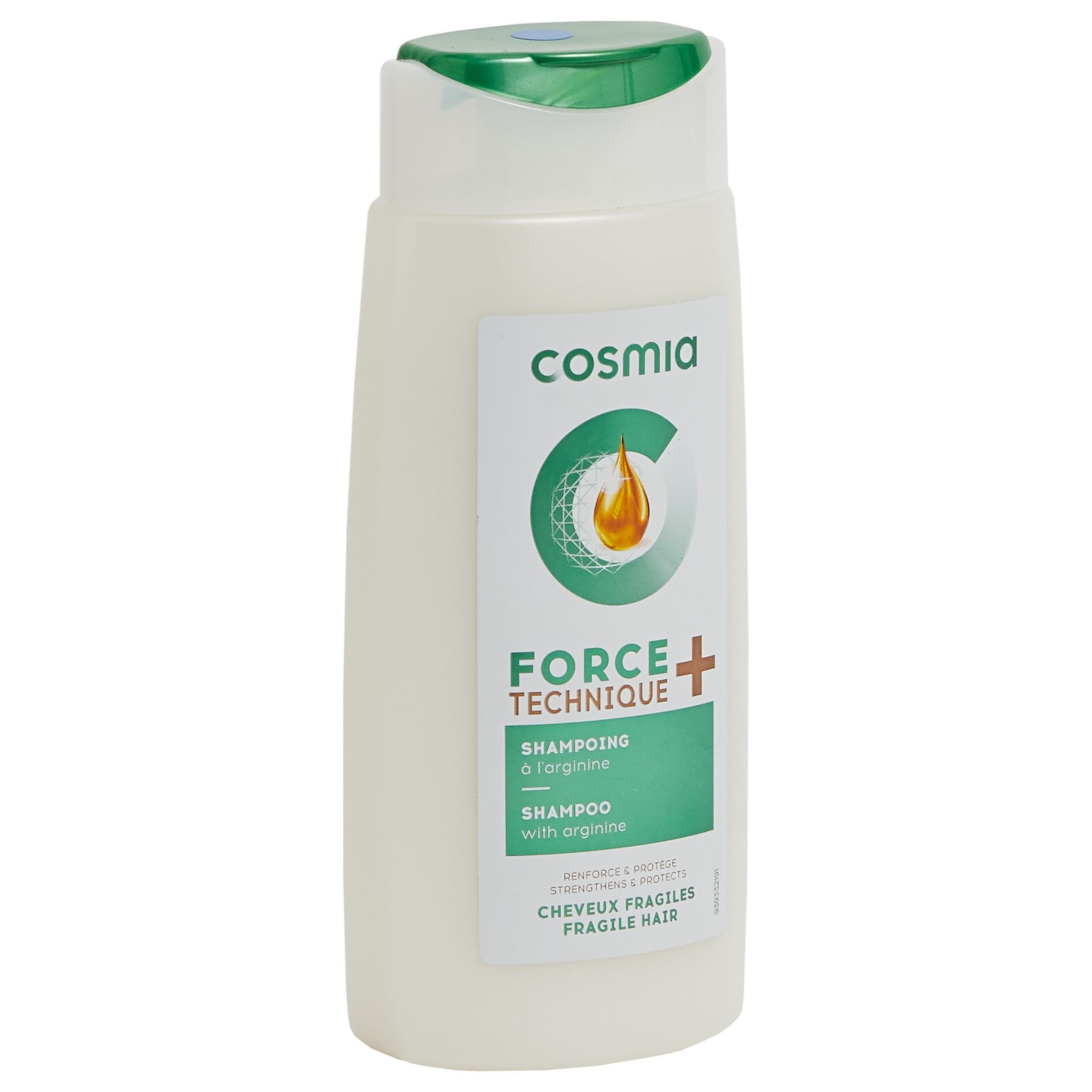 COSMIA Shampooing force+ à l'arginine cheveux fragiles 250ml pas cher ...