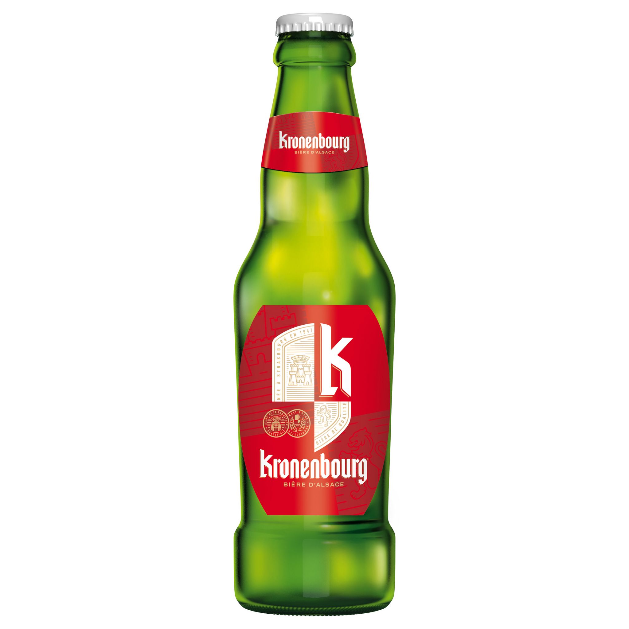 KRONENBOURG Bière blonde 4.2% bouteille 33cl pas cher - Auchan.fr