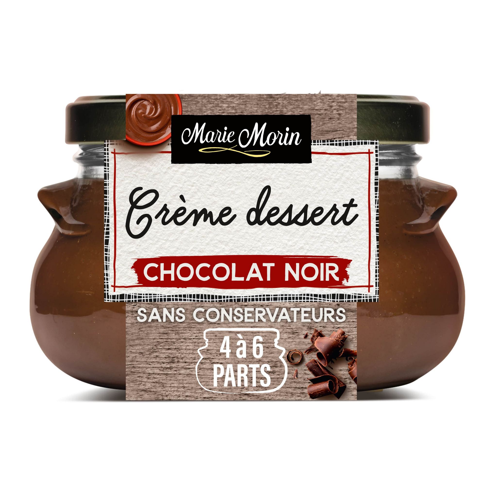 MARIE MORIN Crème dessert chocolat noir 4 à 6 portions 500g pas cher ...