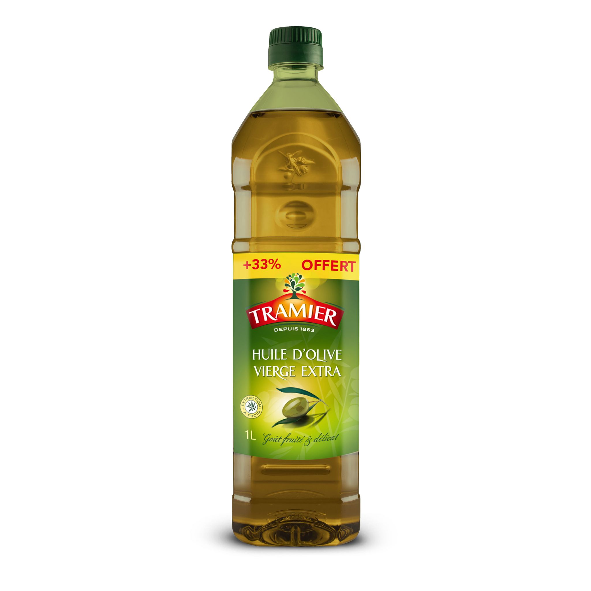 TRAMIER Huile d'olive vierge extra 75cl +33% offert pas cher - Auchan.fr