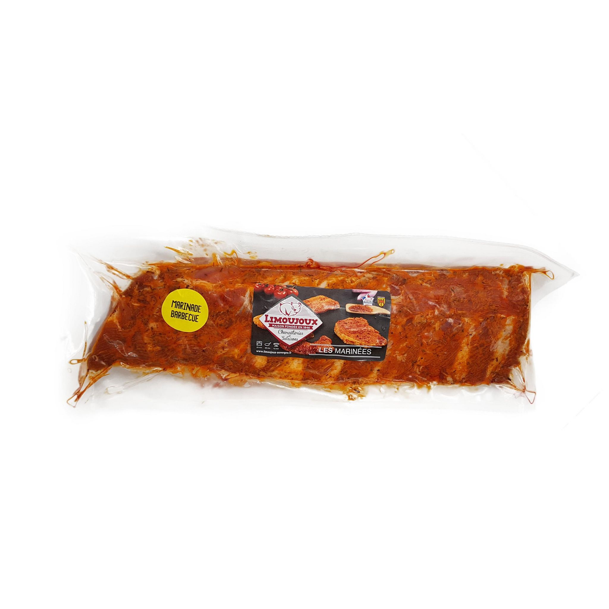 LIMOUJOUX Ribs marinée barbecue 1 pièce Env 800g pas cher - Auchan.fr