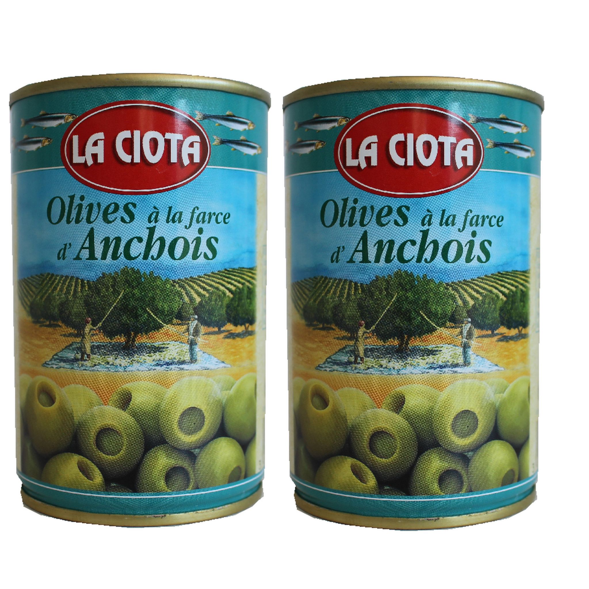 LA CIOTA Olives à la farce d'anchois en conserve 2x120g pas cher ...