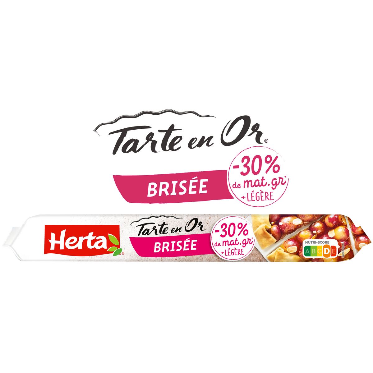 HERTA Tarte en Or pâte brisée -30% de matière grasse 230g pas cher ...