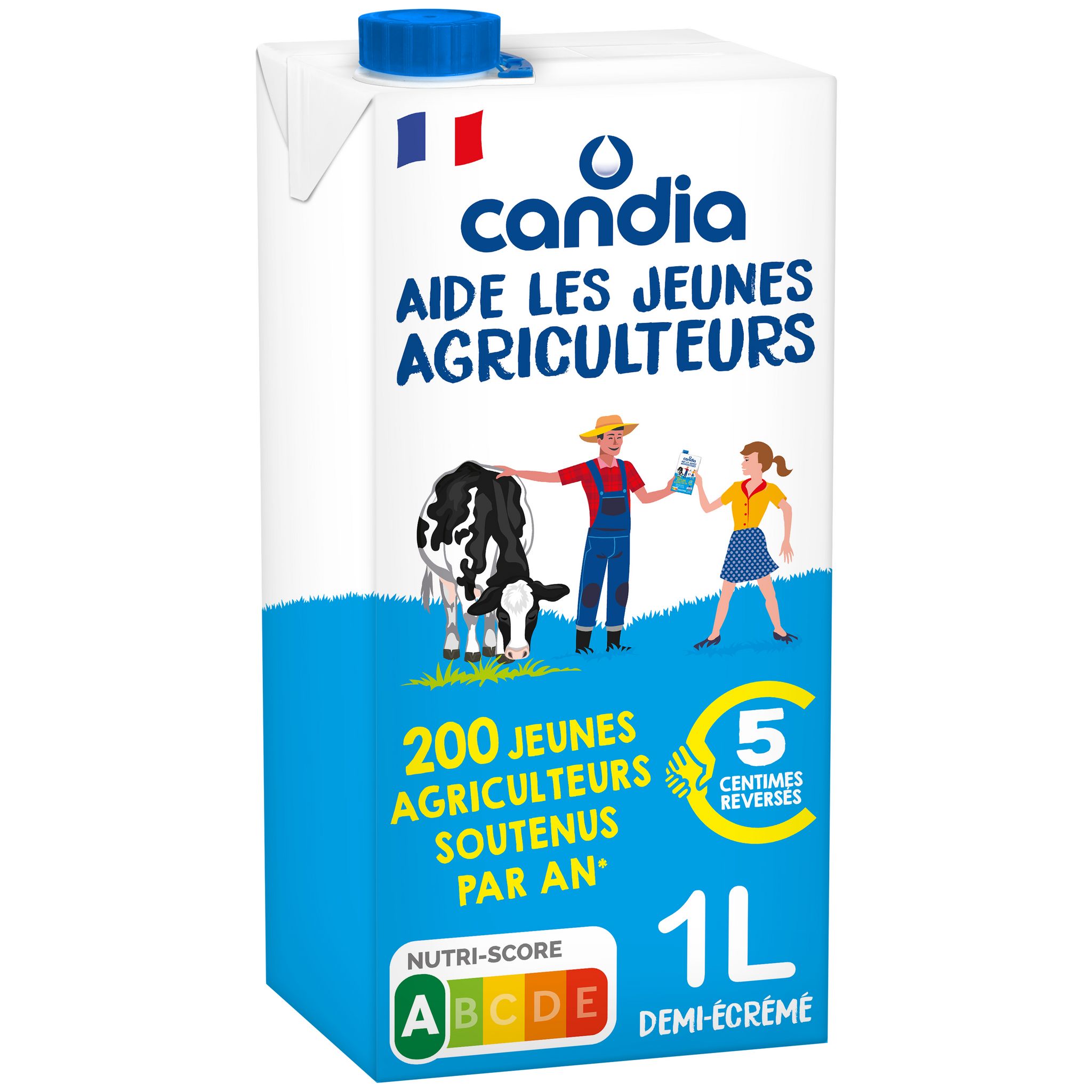CANDIA Lait demi-écrémé UHT 1l pas cher - Auchan.fr