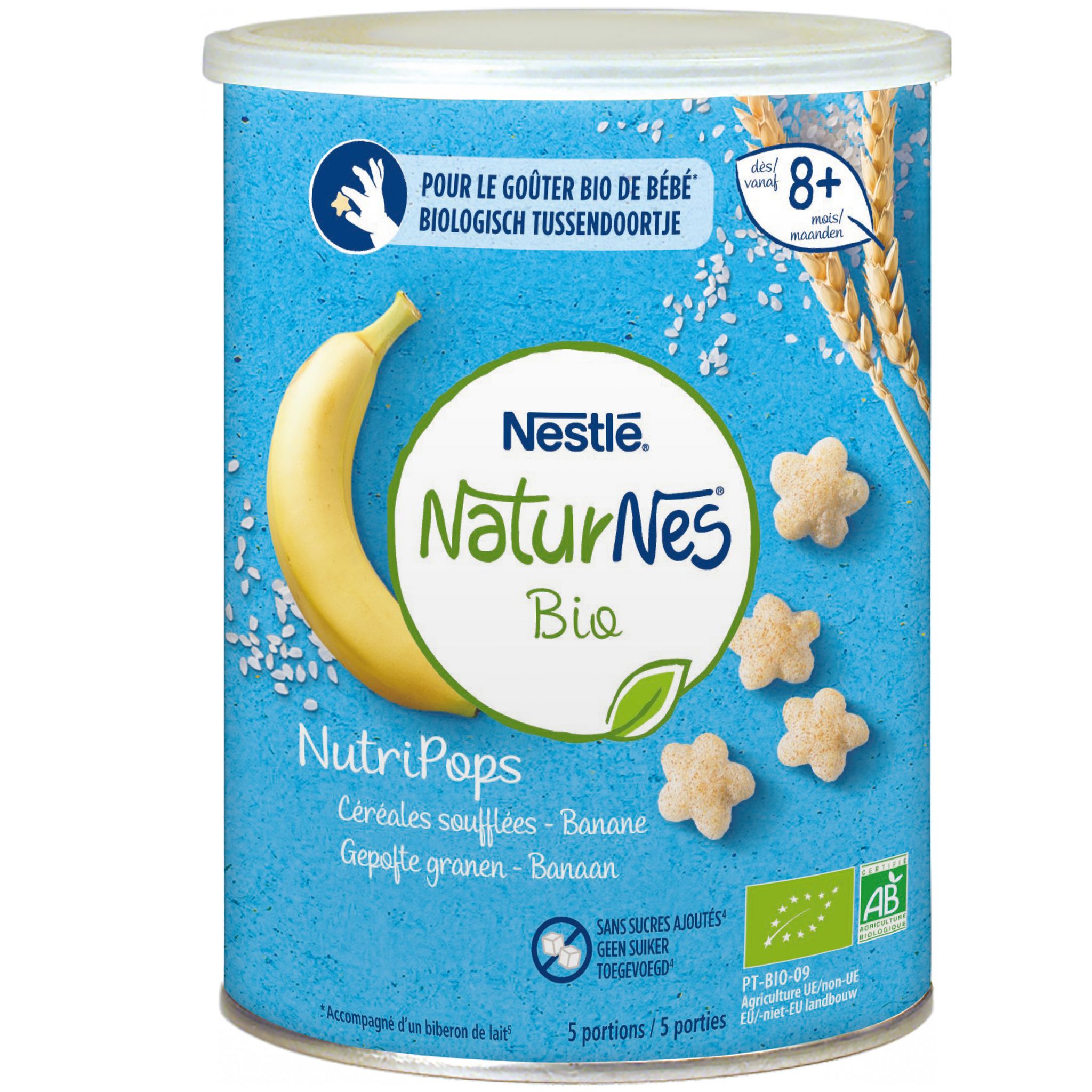 NESTLE Naturnes Céréales soufflées saveur banane bio 35g pas cher ...