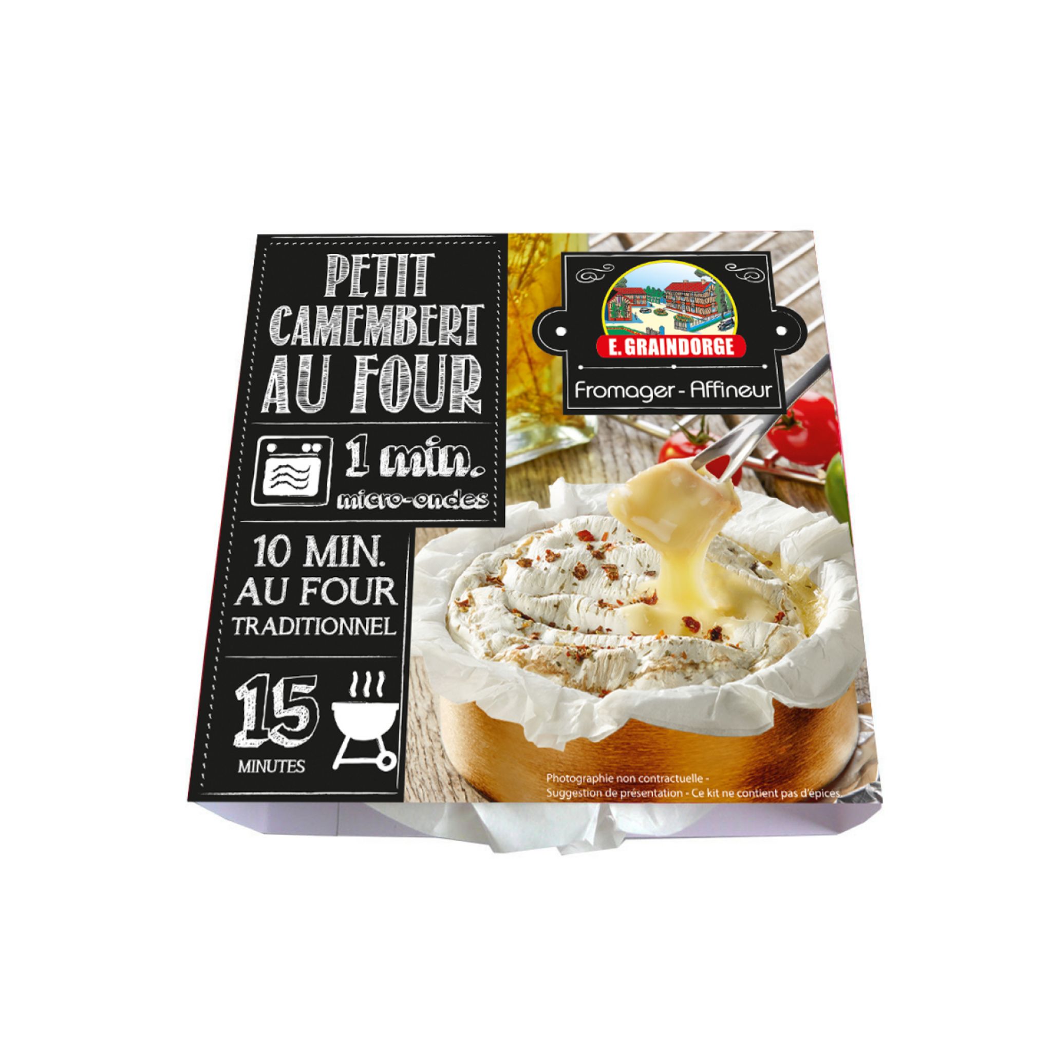 GRAINDORGE Petit Camembert au four 120g pas cher - Auchan.fr