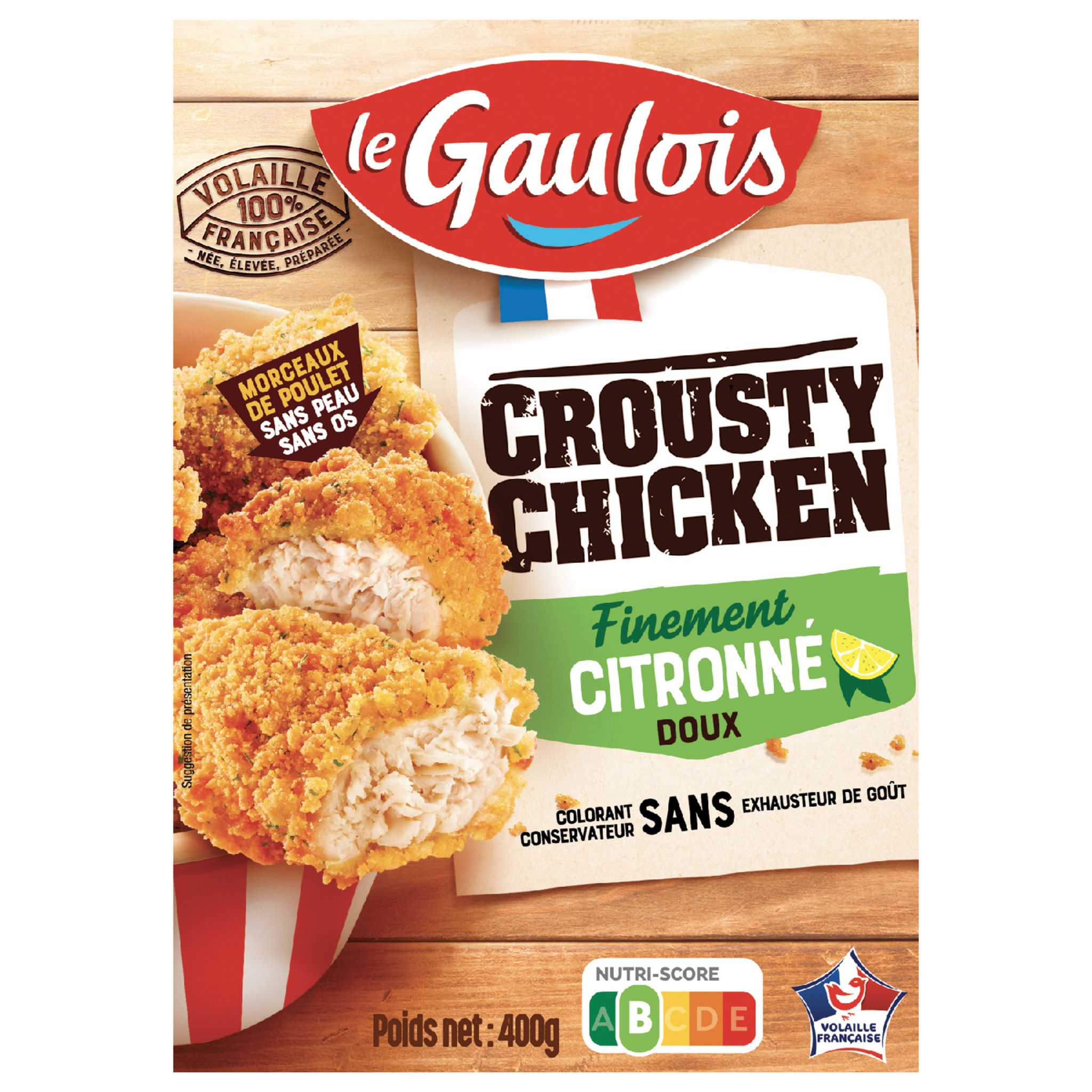LE GAULOIS Crousti chicken finement citronné 400g pas cher - Auchan.fr