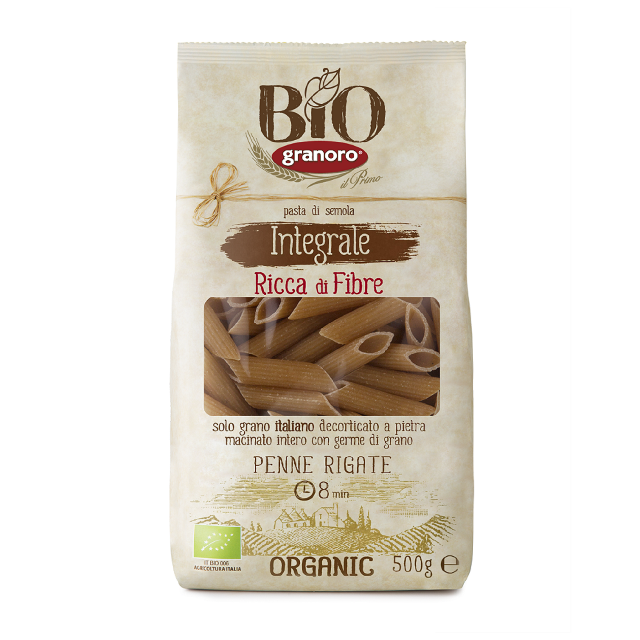 GRANORO Intégrale penne rigate bio 500g pas cher - Auchan.fr