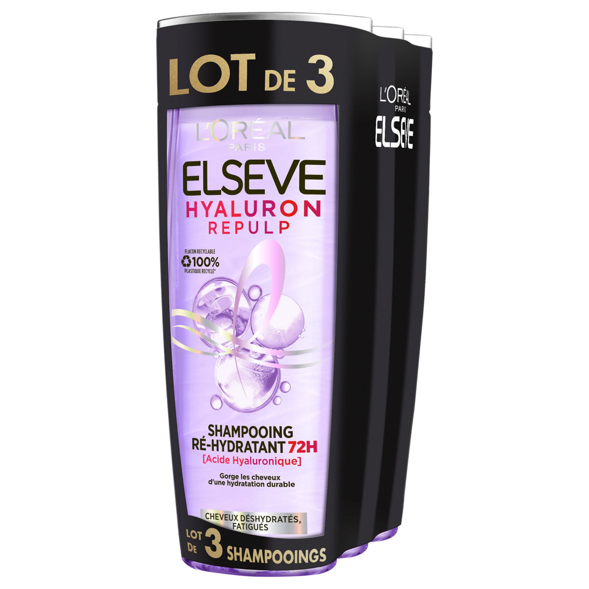 ELSEVE Hyaluron Repulp shampooing ré-hydratant 72h pour les cheveux ...