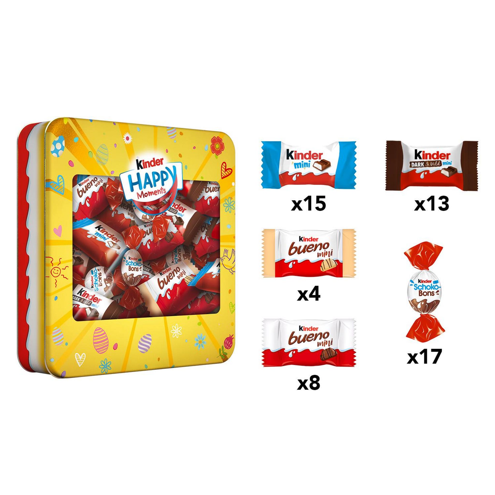 KINDER Boite de chocolat supérieur au lait avec fourrage au lait Happy ...