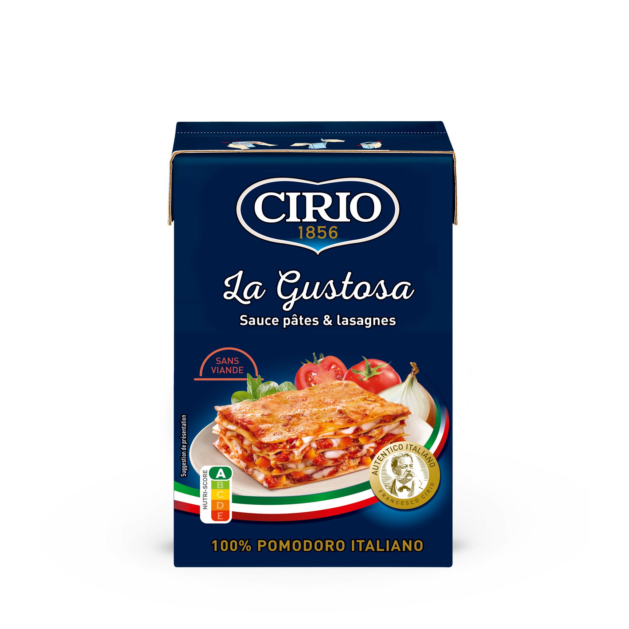 CIRIO La Gustosa Sauce pâtes et lasagnes en brique 500g pas cher ...