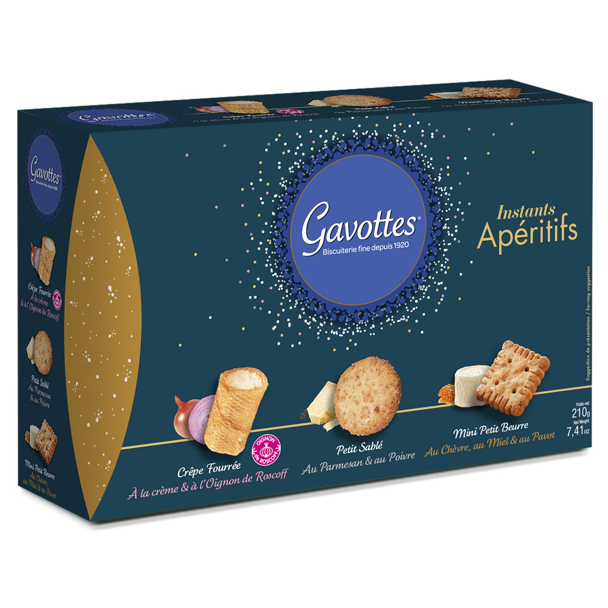 GAVOTTES Instants apéritifs coffret d'assortiment de Crêpe fourrée ...