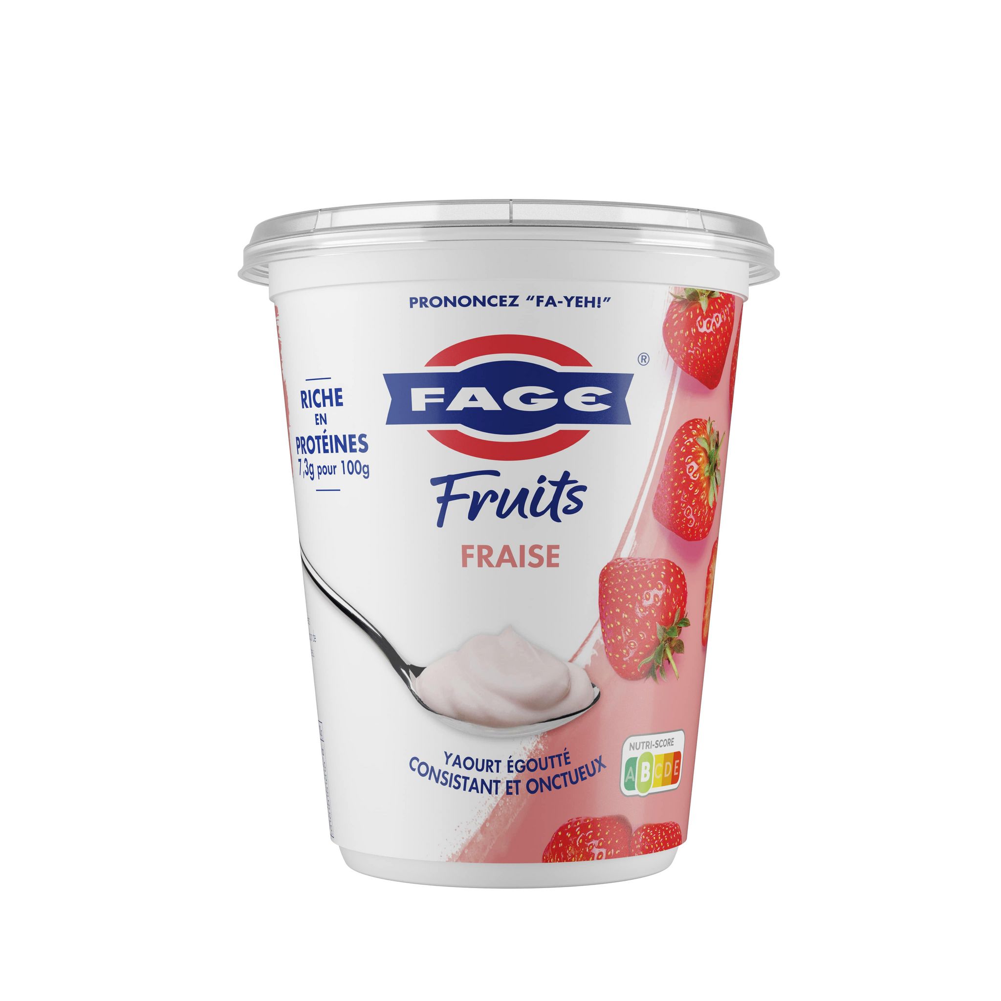 FAGE Yaourt grec fruits fraise 380g pas cher - Auchan.fr